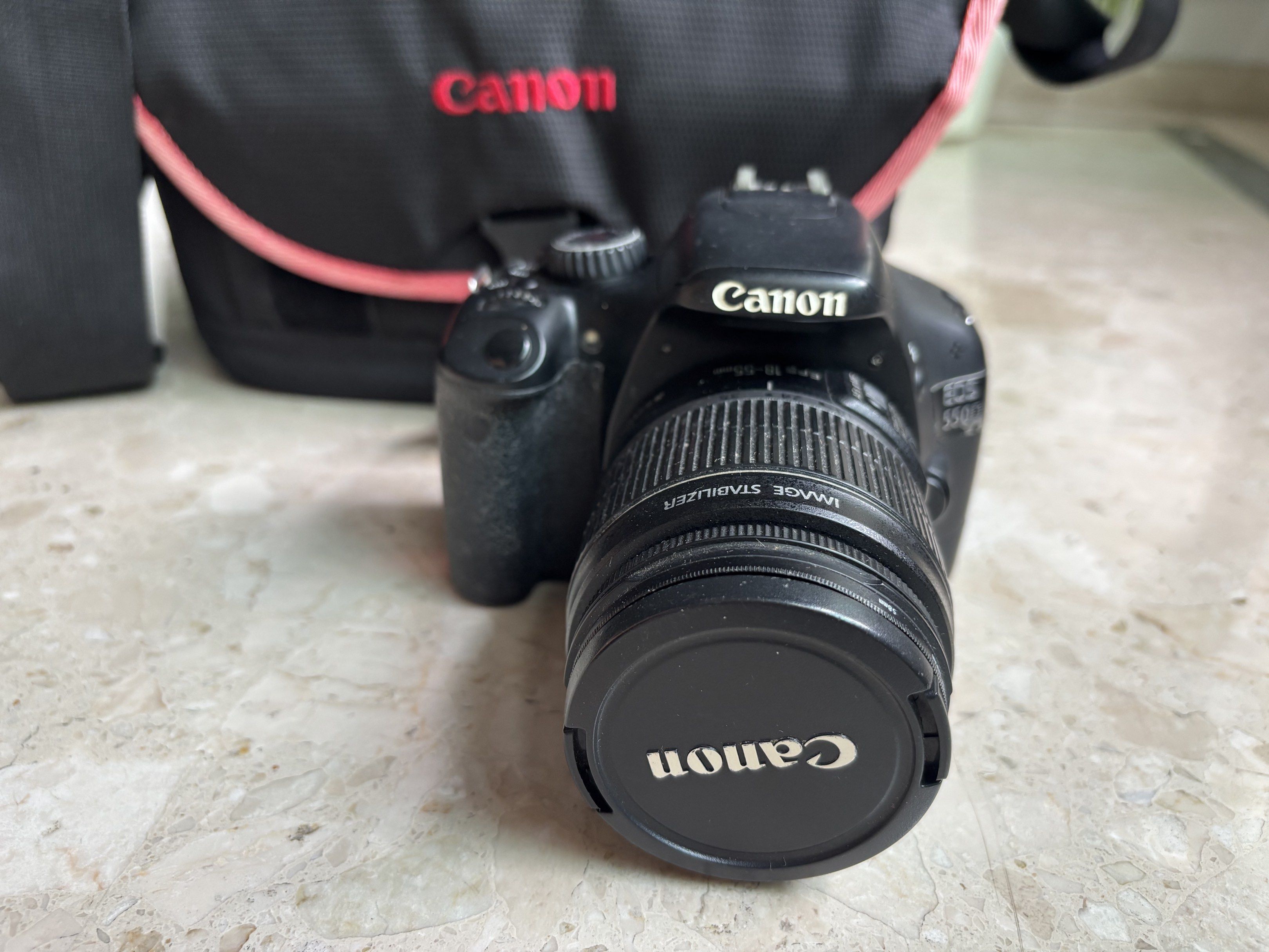 Canon EOS 550D DSLR Camera with Lens and Bag, Photography, Cameras on ...