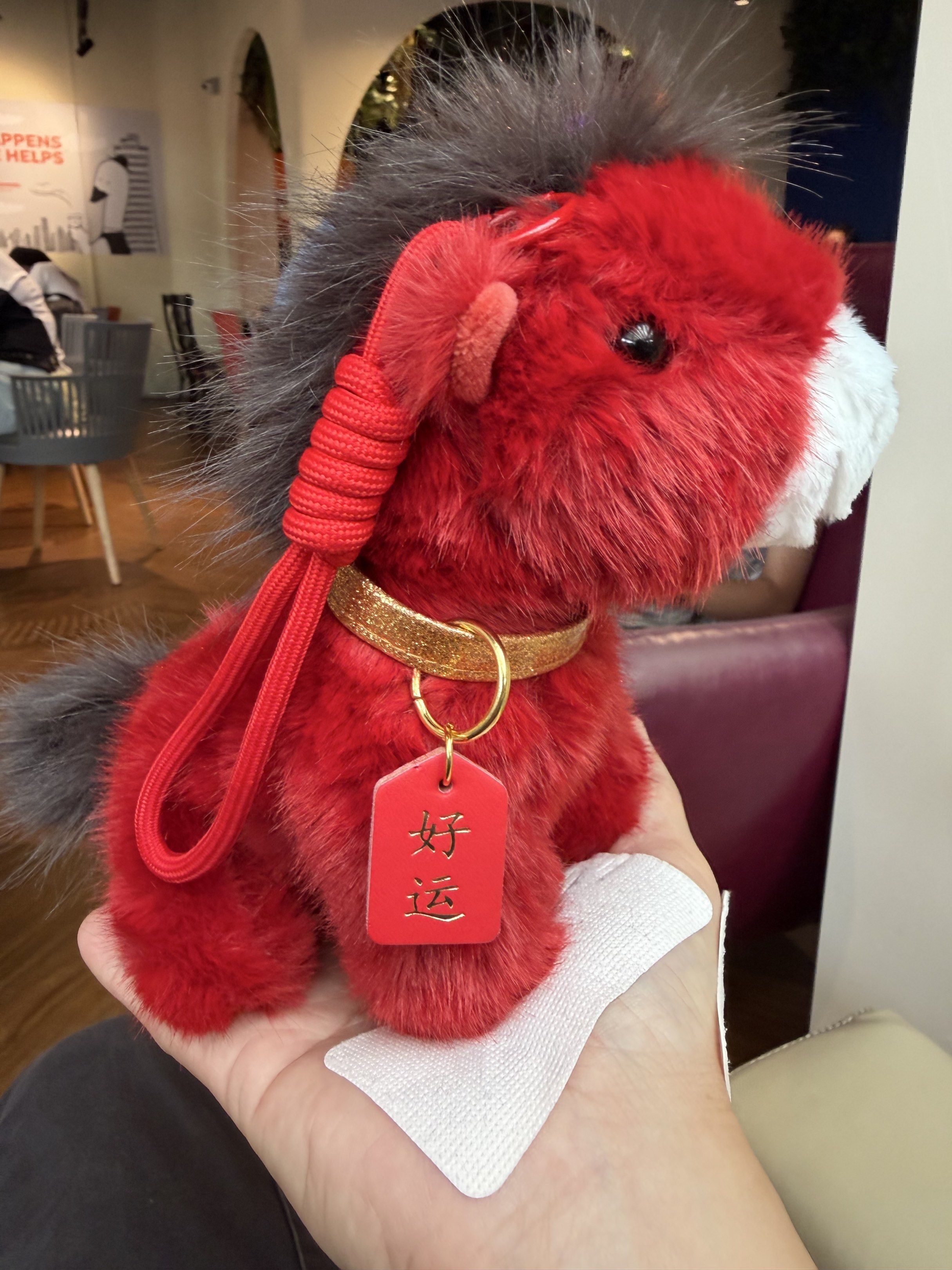Chinese New Year Red Horse Plush Toy, Hobbies & Toys, Toys & Games on ...