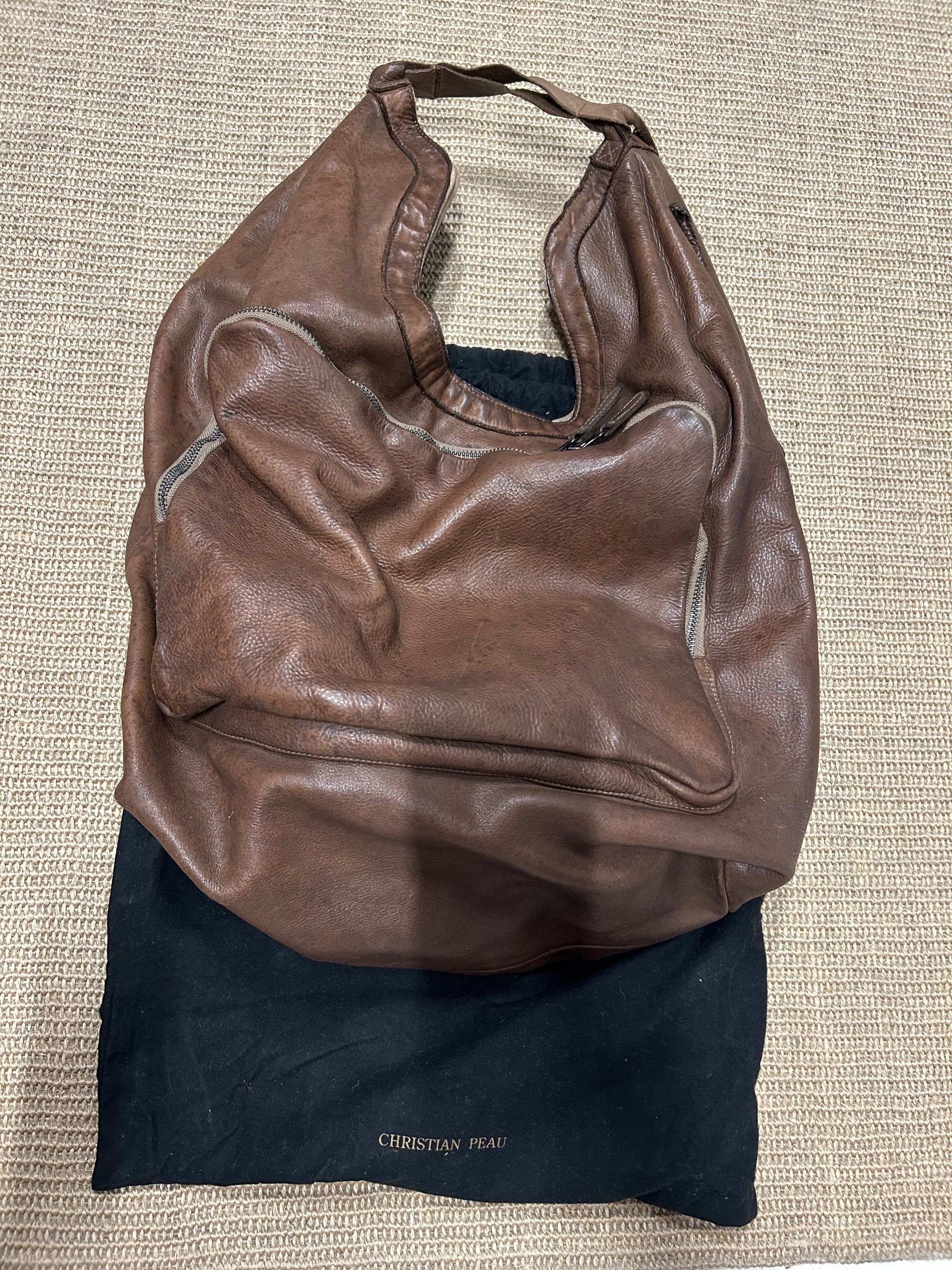 Christian Peau Leather Hobo Bag, Men's Fashion, Bags, Sling Bags on ...