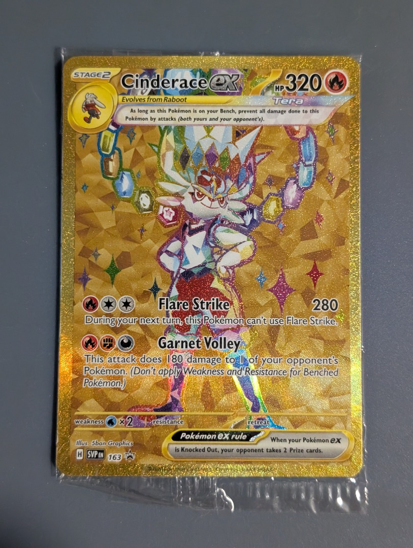 Cinderace Ex #163 Pokemon Promo, Hobbies & Toys, Toys & Games on Carousell