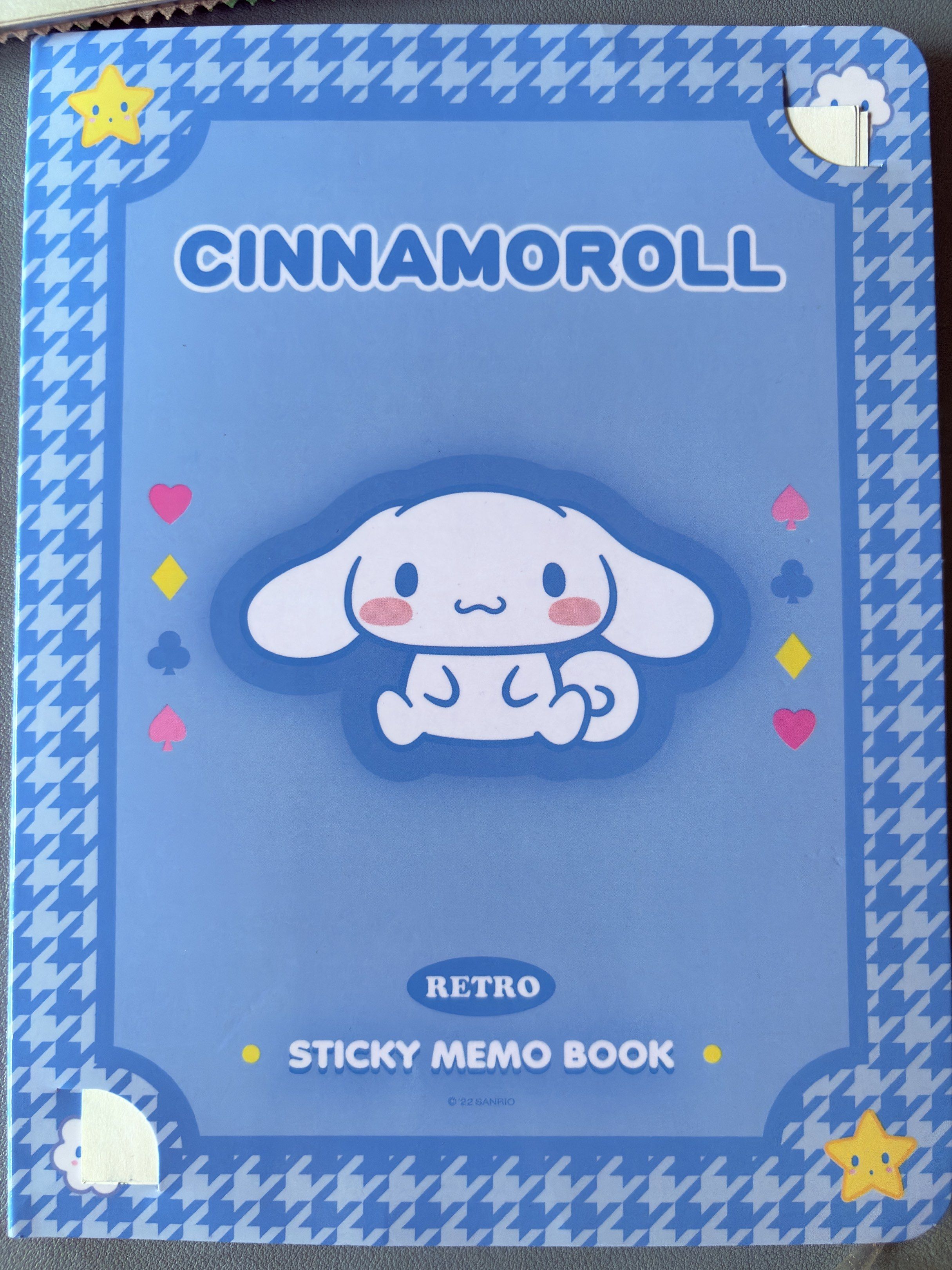 Cinnamoroll double zipper pouch and sticky memo book, Hobbies & Toys ...