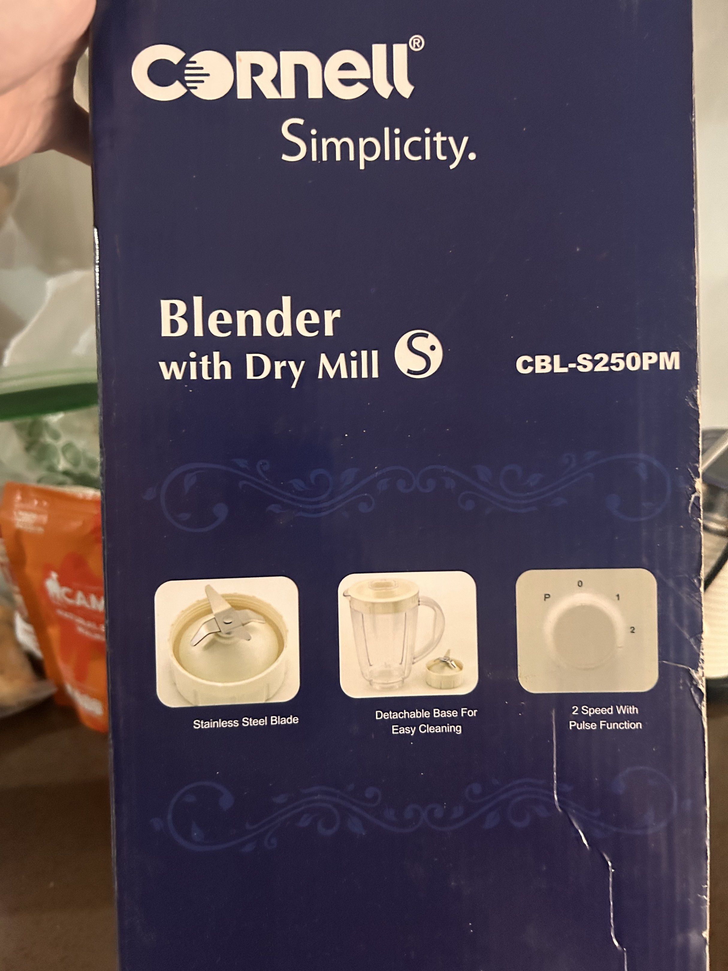 Cornell Blender with Dry Mill - CBL-S250PM, TV & Home Appliances ...