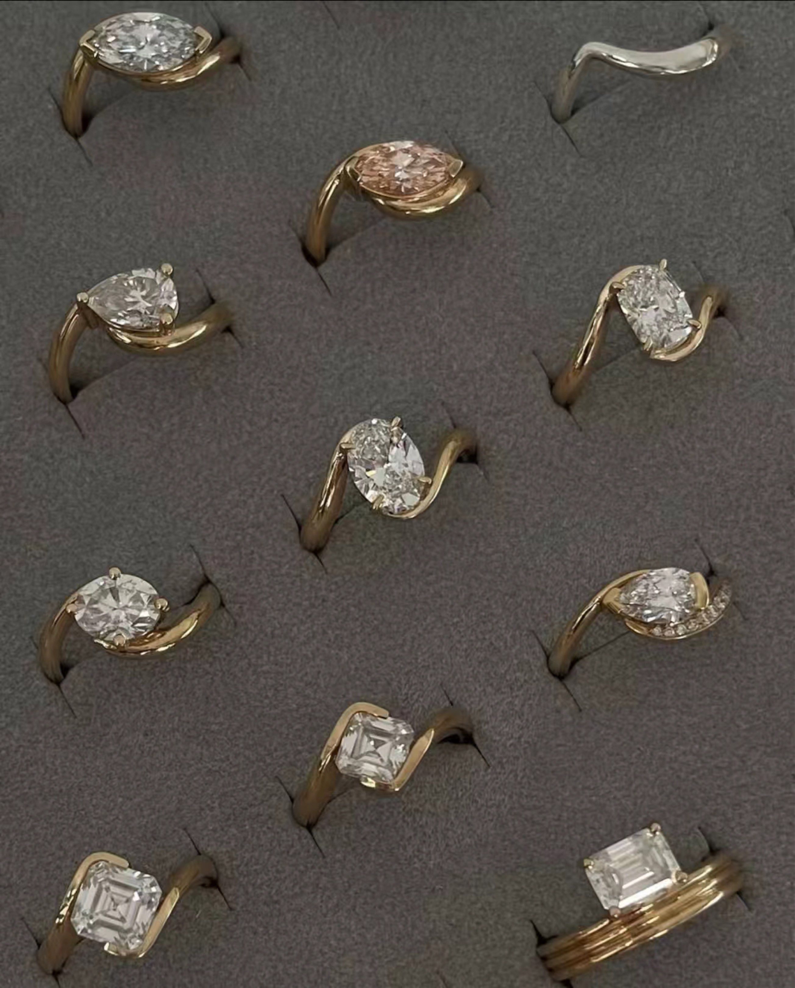 Custom lab grown diamond ring, Women's Fashion, Jewelry & Organisers ...