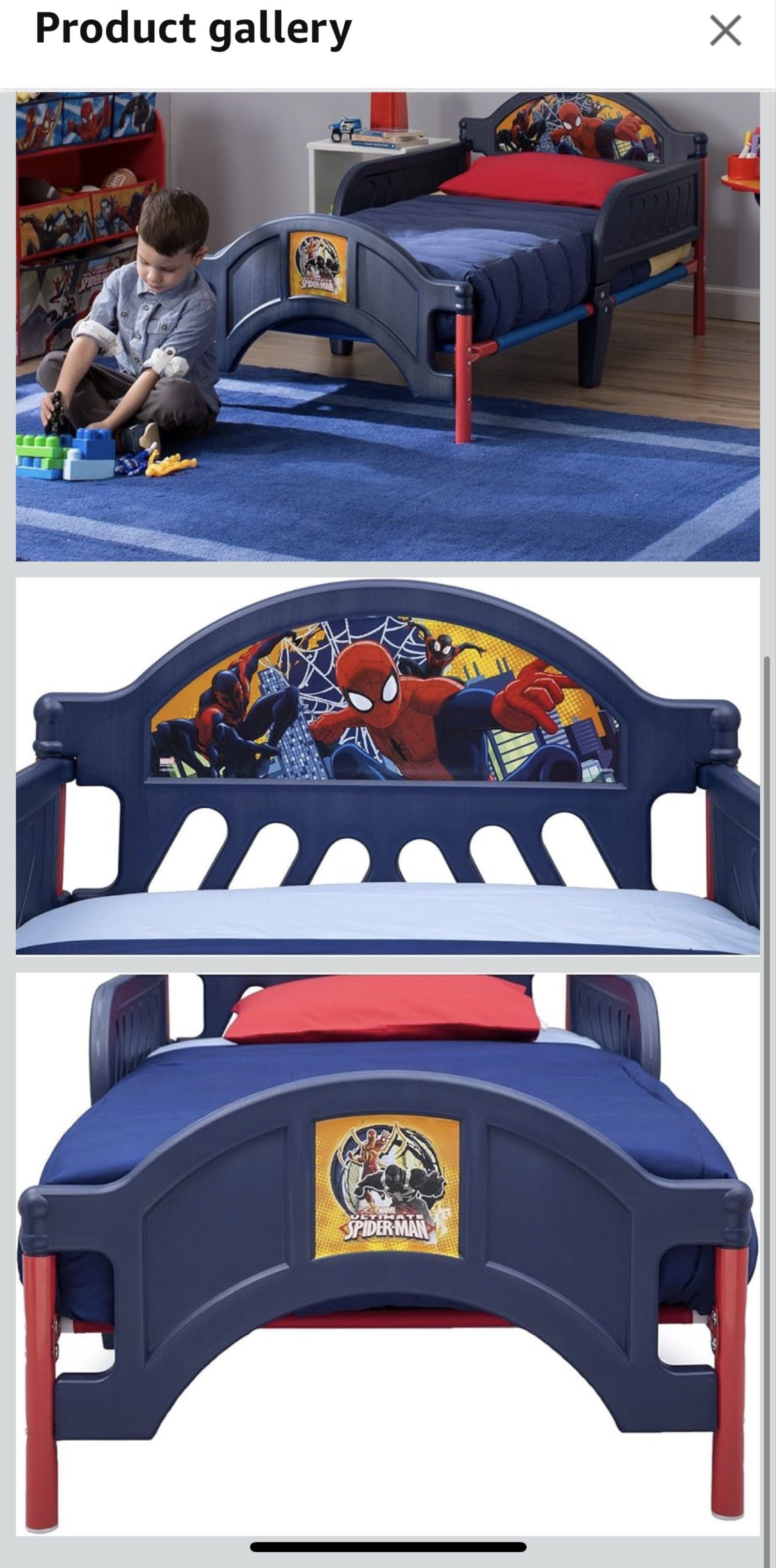 Delta Children Marvel Spider-Man Toddler Bed, Babies & Kids, Baby ...