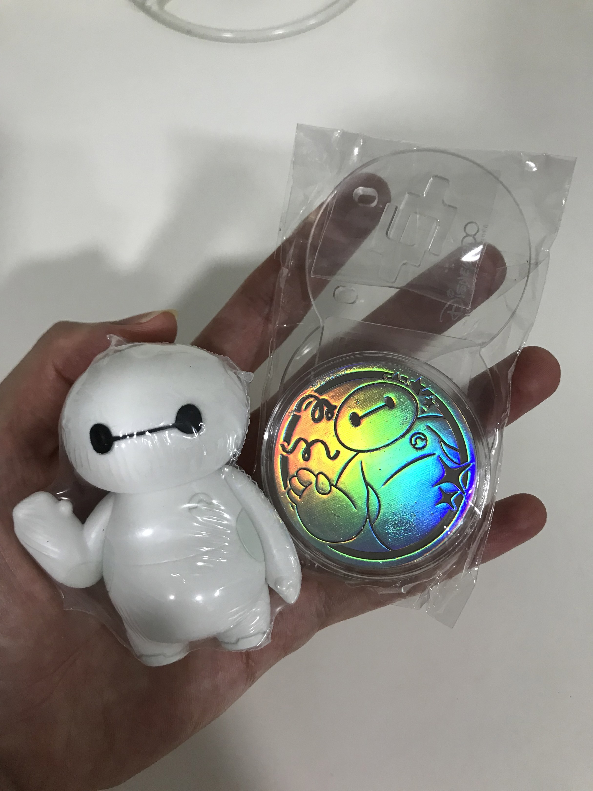 Disney Baymax figurine and medal coin, Hobbies & Toys, Memorabilia ...