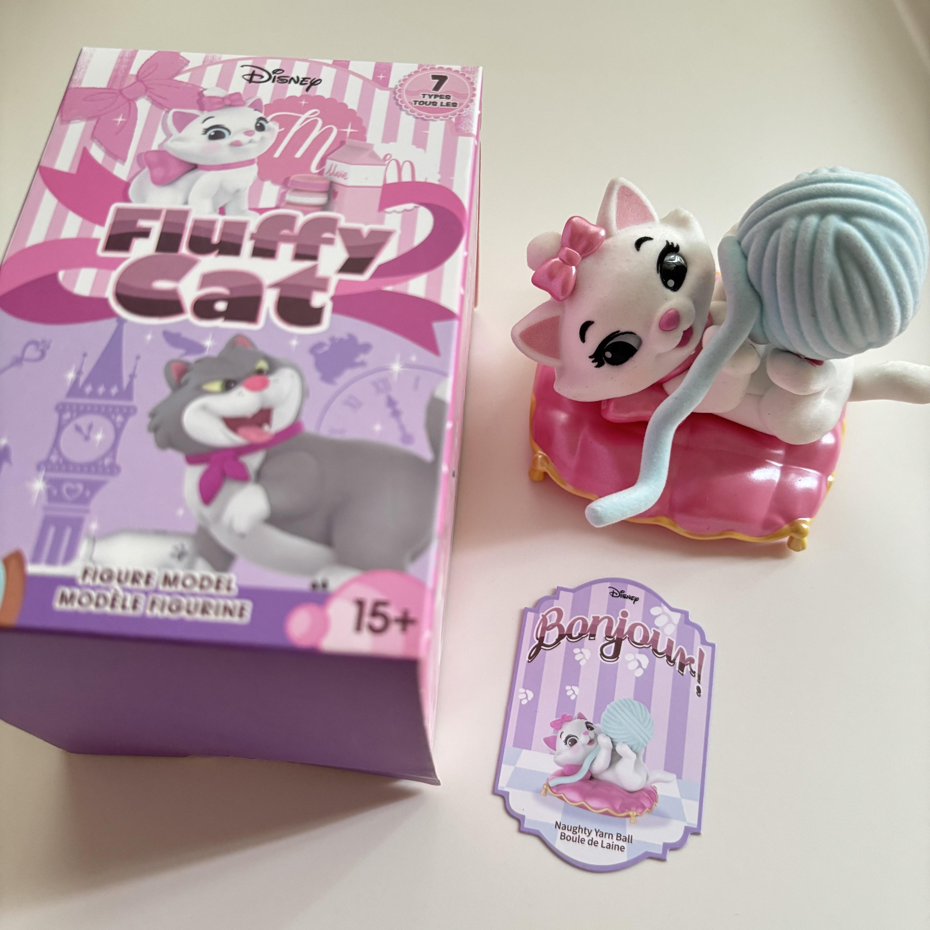 disney fluffy cat miniso blind box (marie naughty yarn ball), Hobbies ...