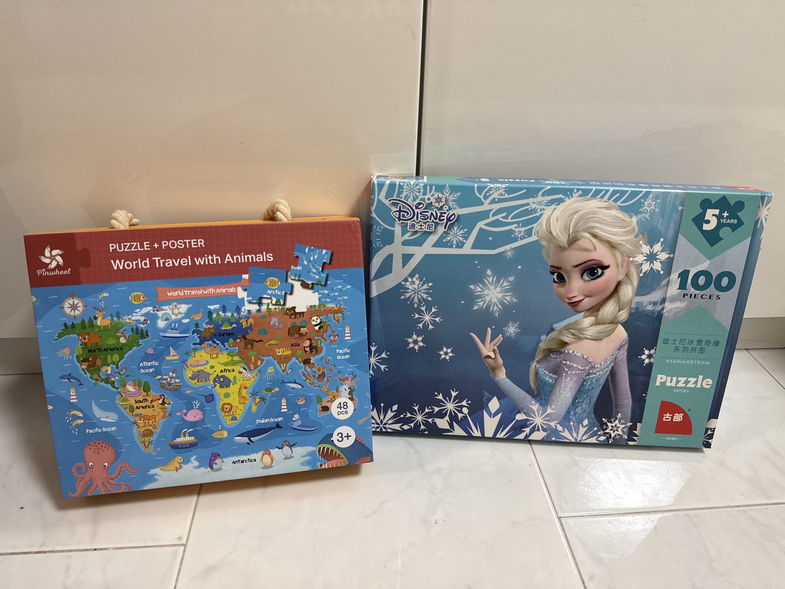 Disney Frozen & Pinwheel World Travel Puzzles, Hobbies & Toys, Toys ...