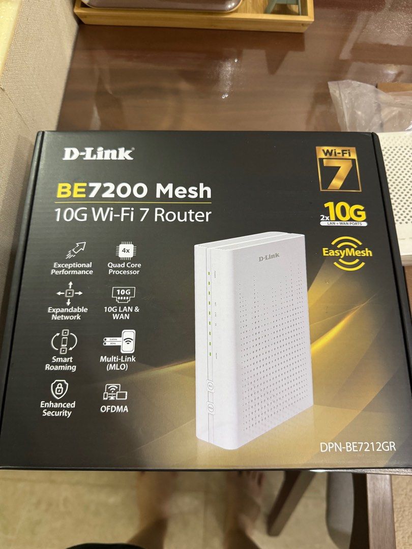 D-Link BE7200 Mesh 10G Wi-Fi 7 Router, Computers & Tech, Parts ...