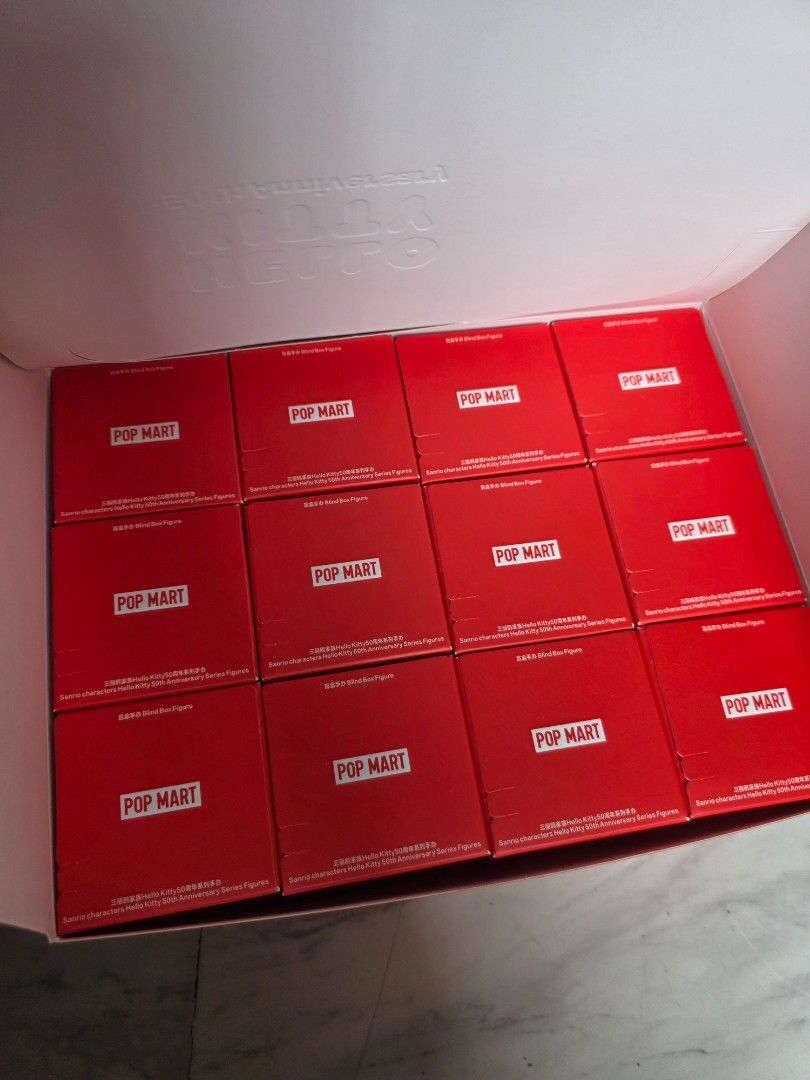 Entire 12 pcs POP MART Hello Kitty 50th Anniversary Blind Box, Hobbies ...