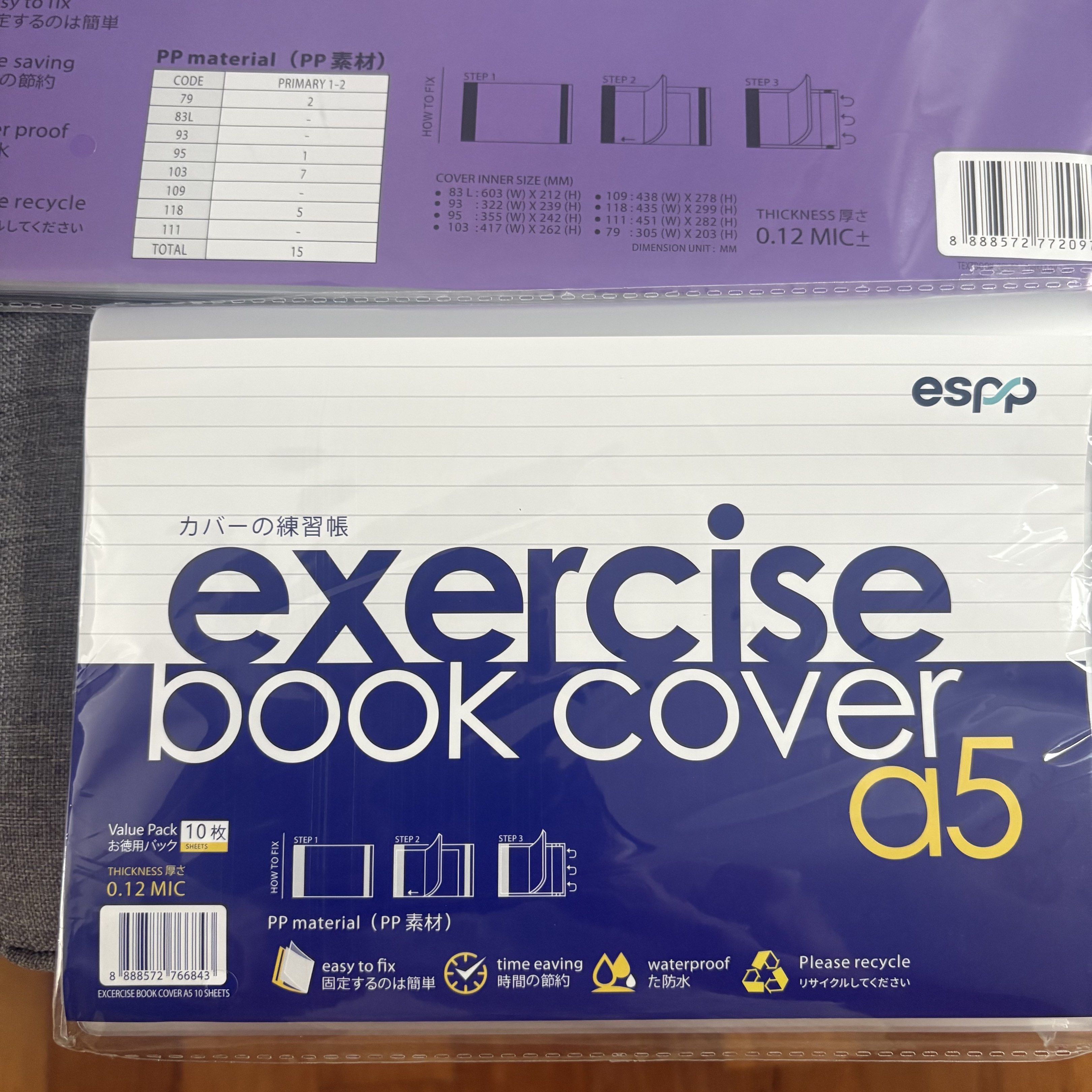 ESPP Textbook & Exercise Book Covers, Hobbies & Toys, Books & Magazines ...