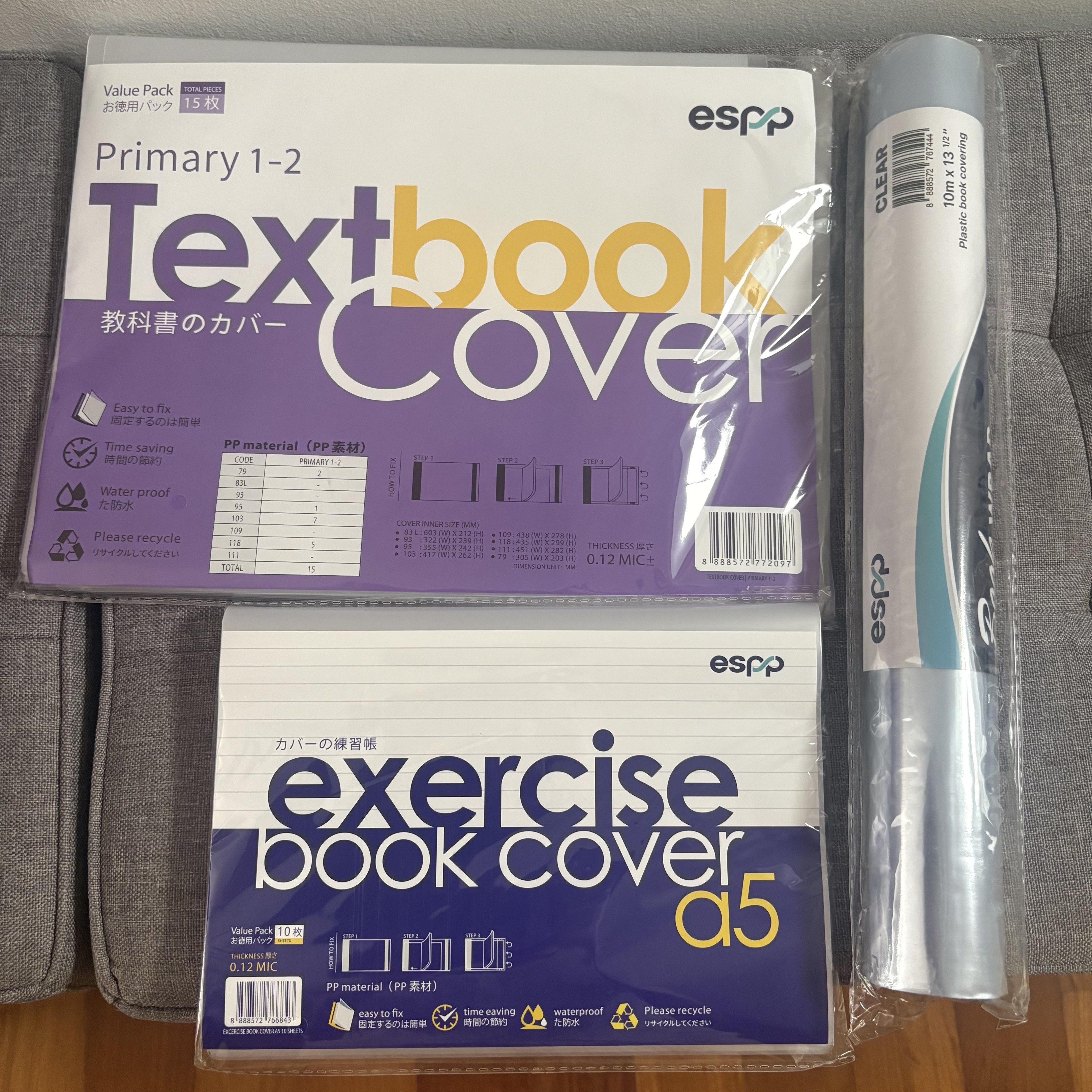 ESPP Textbook & Exercise Book Covers, Hobbies & Toys, Books & Magazines ...