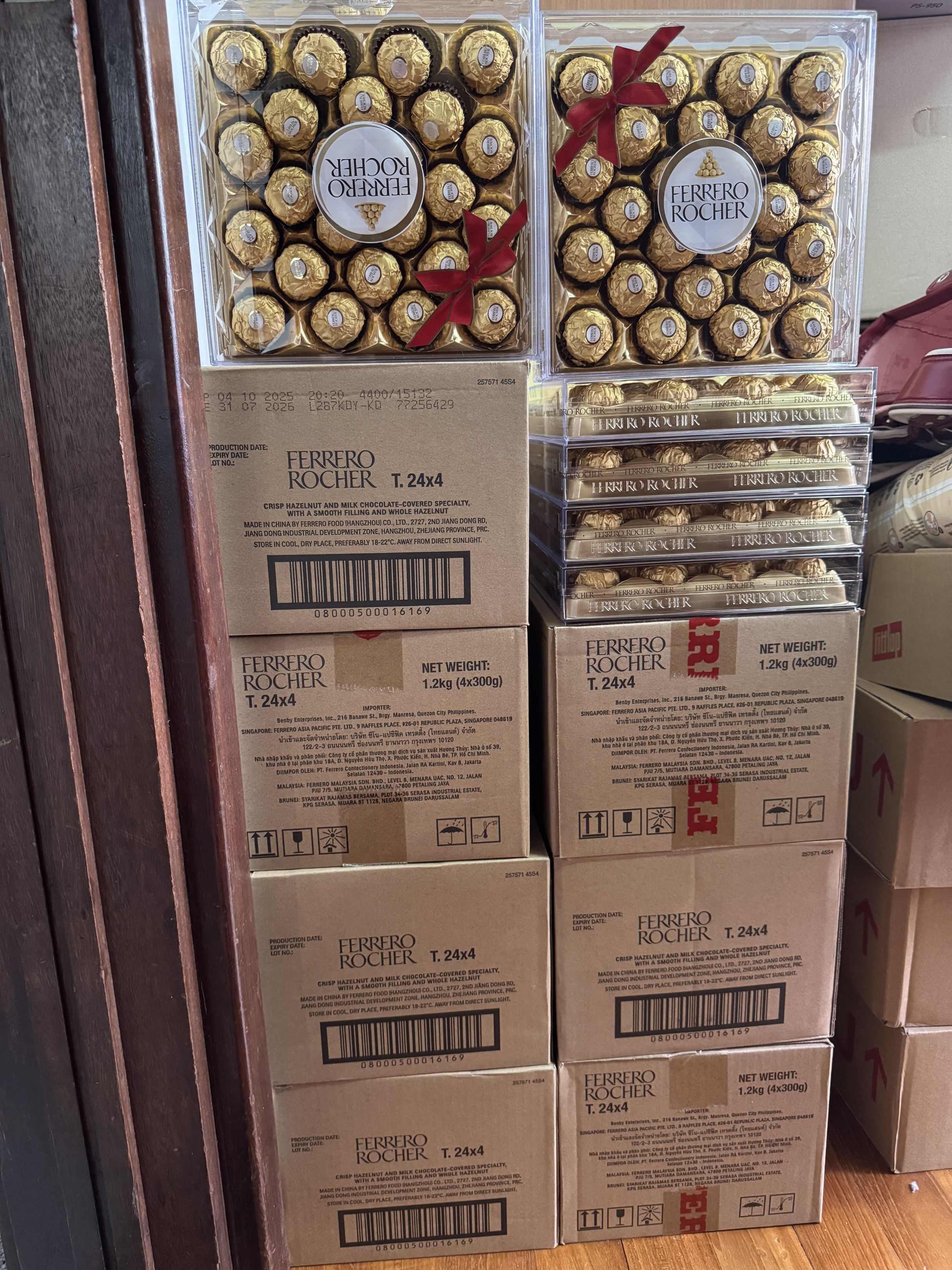 Ferrero rocher t24 x 10 boxes, Food & Drinks, Packaged & Instant Food ...