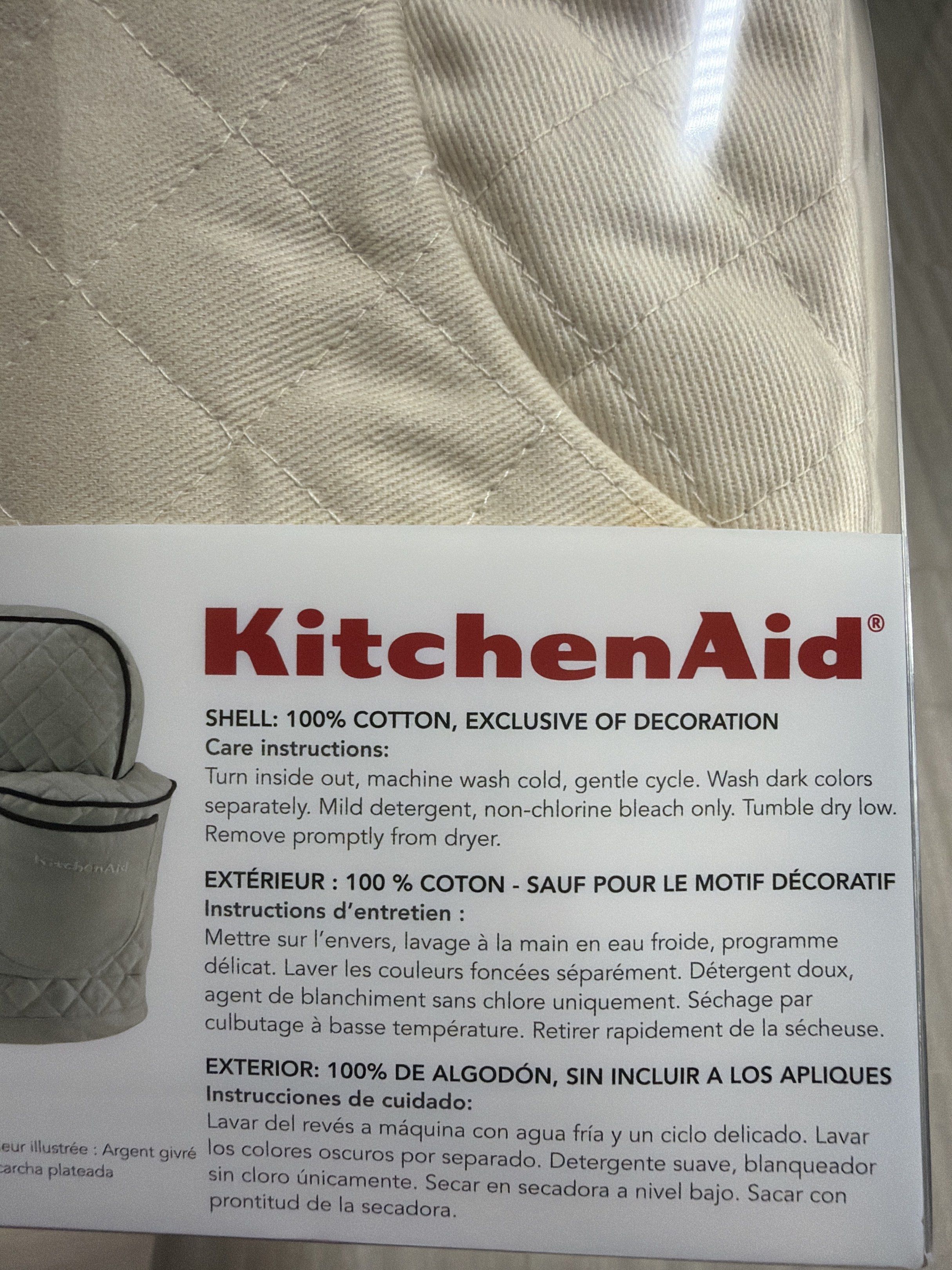 (Fixed Price) KitchenAid Fitted Stand Mixer Cover, TV & Home Appliances ...