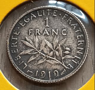 France 1898 Silver 1 Franc Coin Vintage Collectable, Hobbies & Toys ...