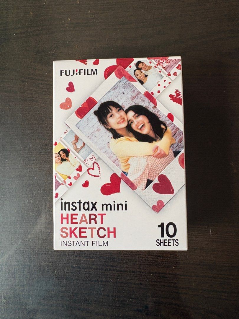 Fujifilm Instax Mini Heart Sketch Instant Film, Photography ...