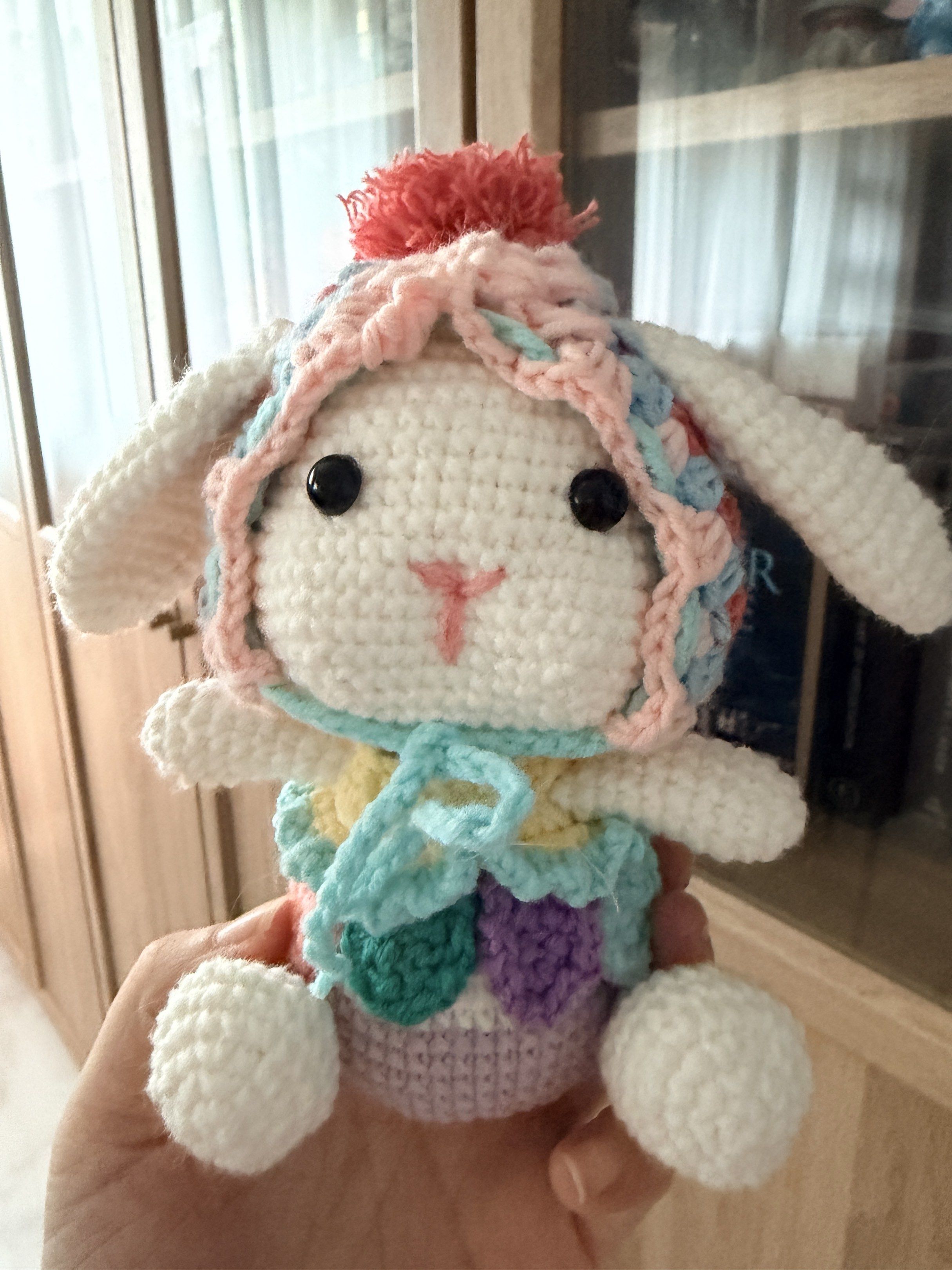 Handmade Crochet Bunny Plushie, Hobbies & Toys, Toys & Games on Carousell
