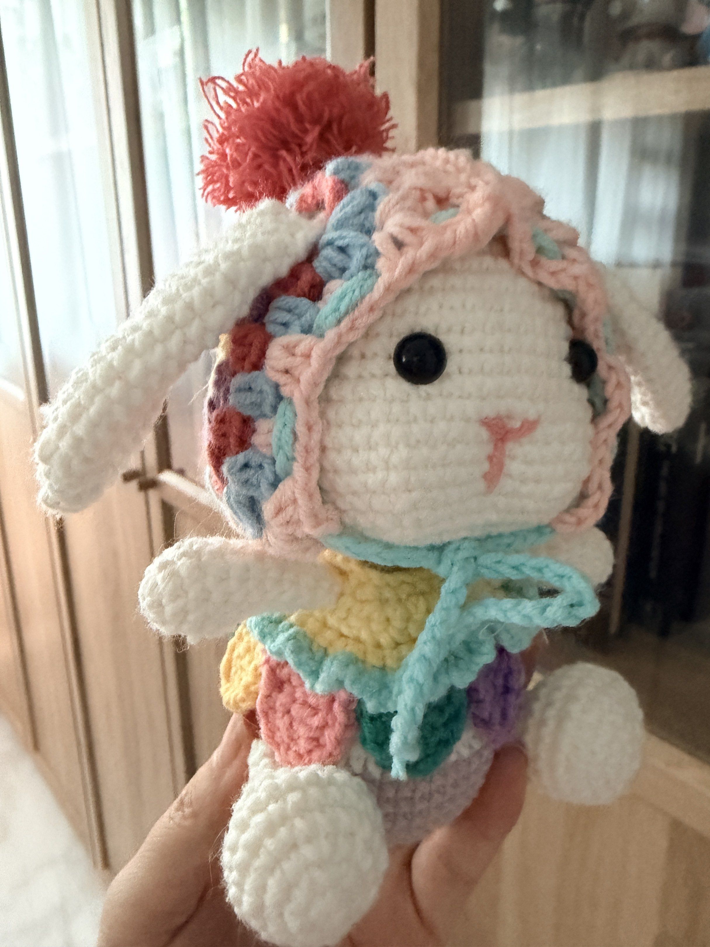 Handmade Crochet Bunny Plushie, Hobbies & Toys, Toys & Games on Carousell