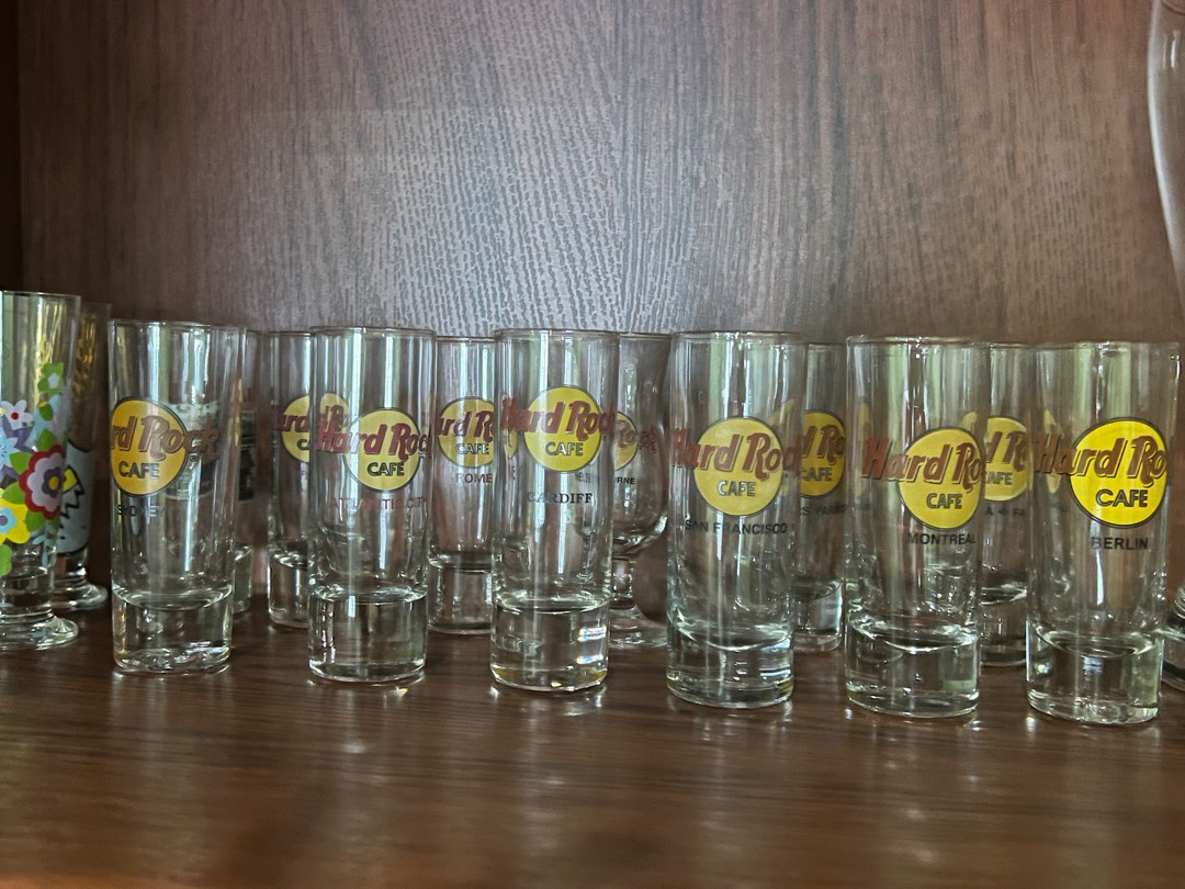 Hard Rock Cafe Shot Glass Collection, Furniture & Home Living ...