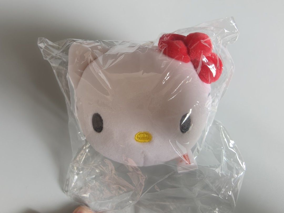 Hello Kitty Head Plushie with Red Bow, Hobbies & Toys, Toys & Games on ...