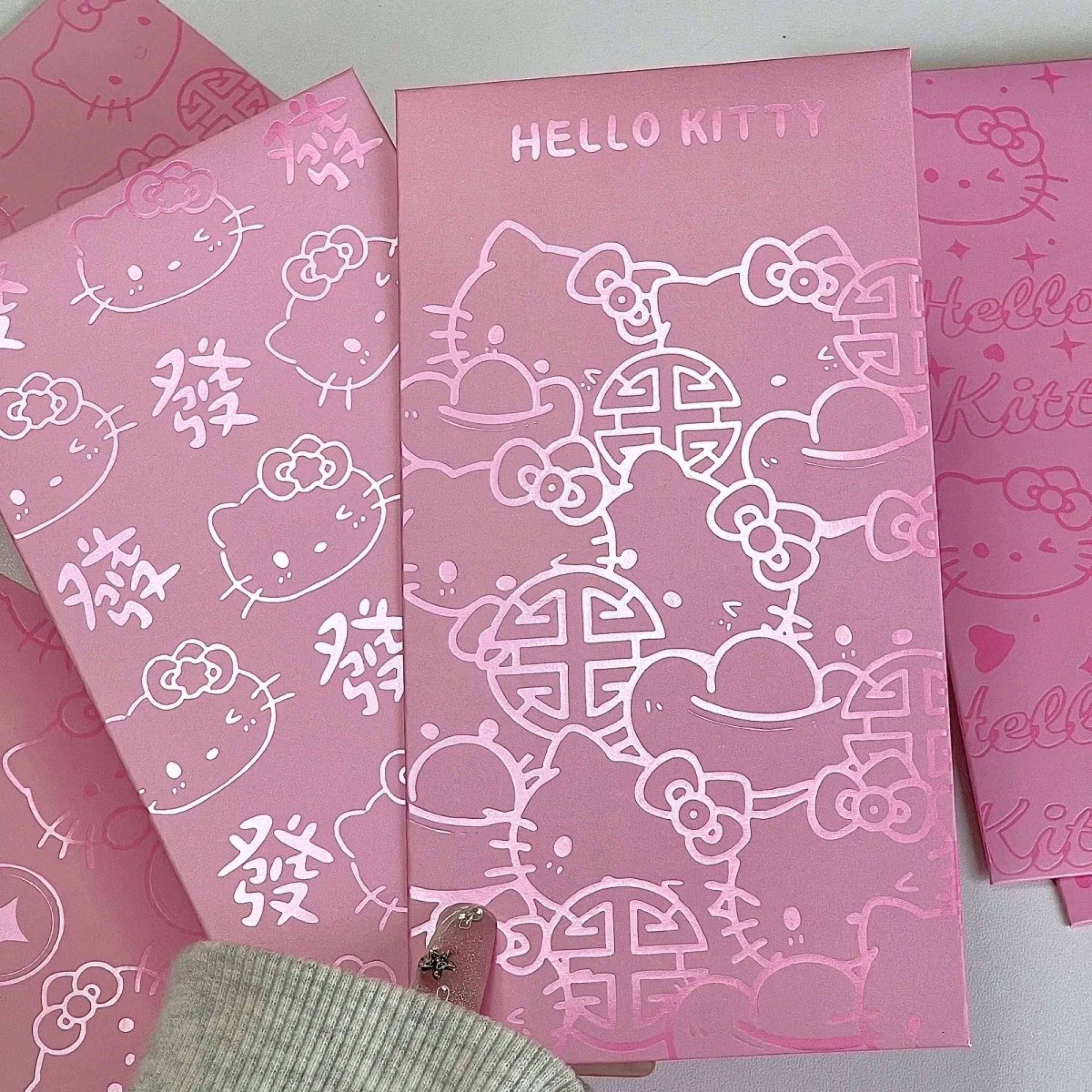 Hello Kitty rose gold lined Red Packets, Hobbies & Toys, Occasions ...