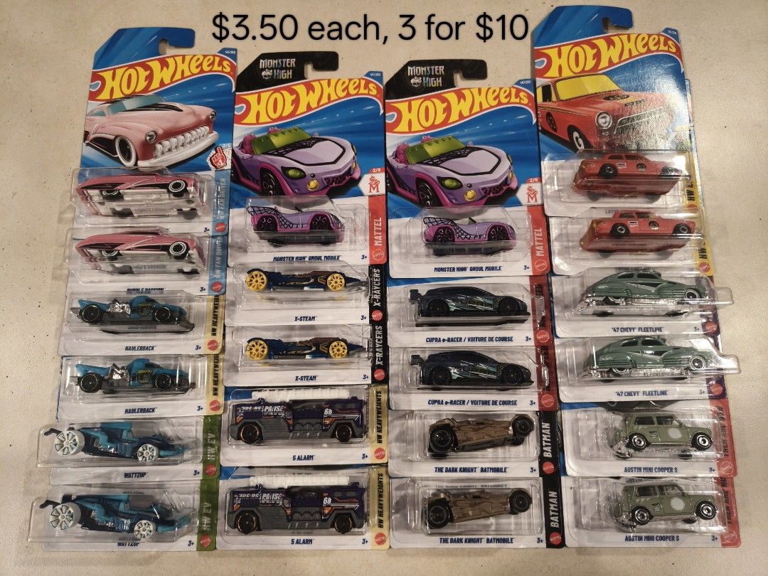 Hot Wheels C case Mainlines for Sale (Ferrari, Black Widow, McLaren ...