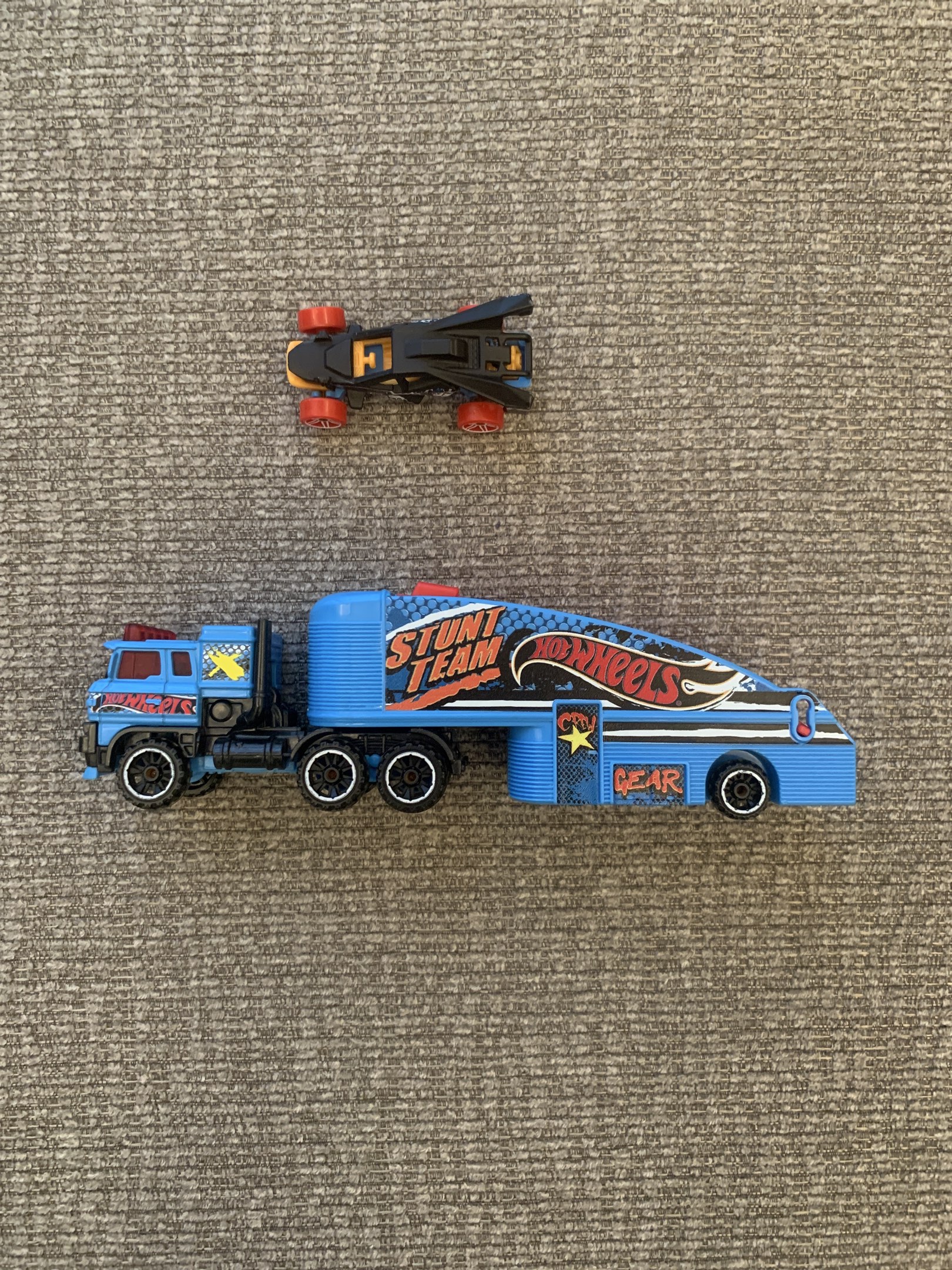 Hot Wheels Stunt Team Truck, Hobbies & Toys, Toys & Games on Carousell