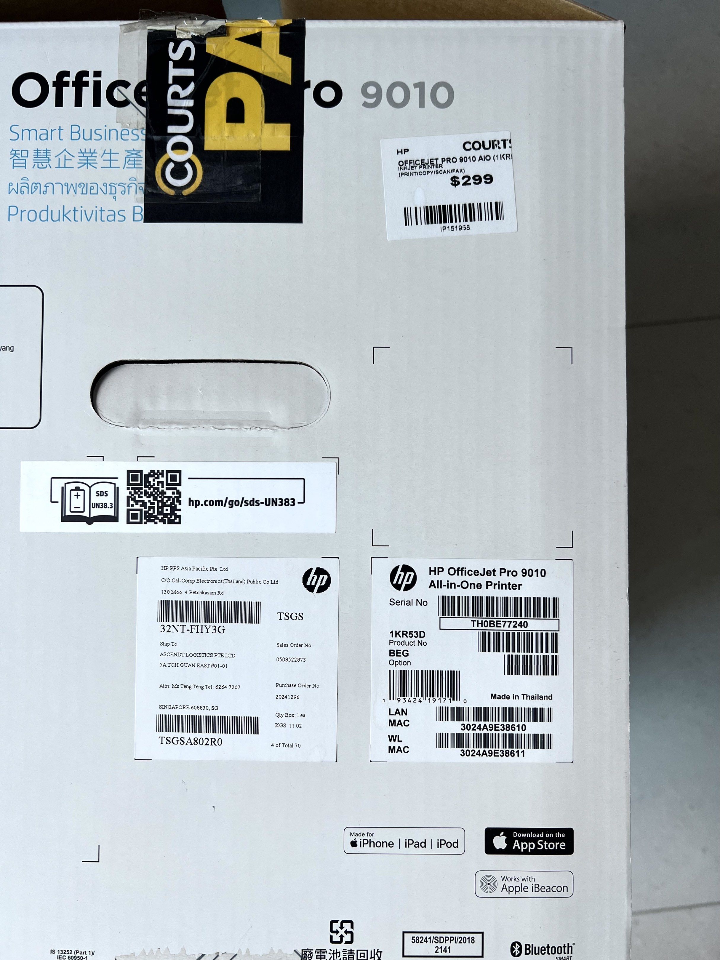 HP OfficeJet Pro 9010 All-in-One Printer, Computers & Tech, Printers ...