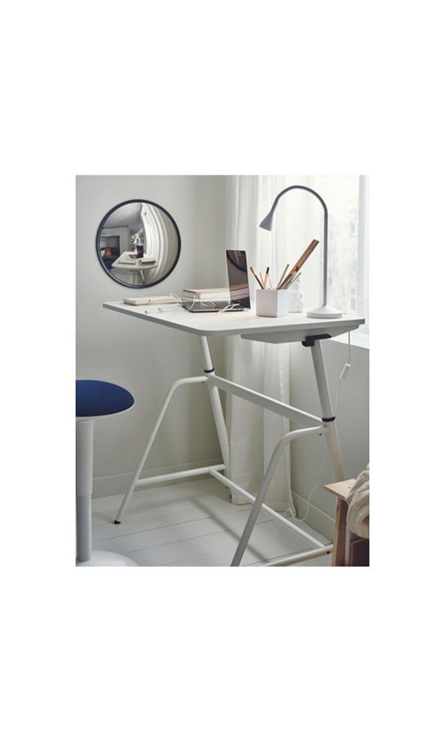 IKEA GLADHJÖJDEN computer desk with monitor arm, Furniture & Home ...