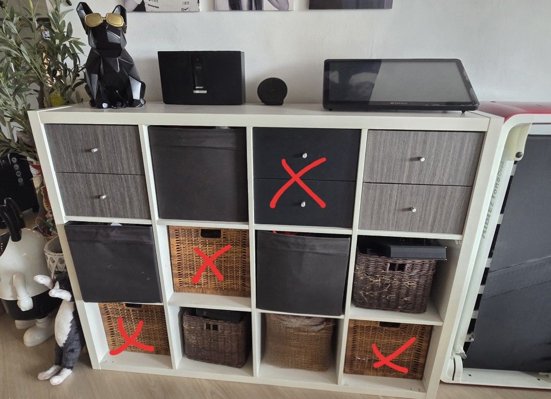 IKEA Kallax Storage Unit - White, Furniture & Home Living, Furniture ...