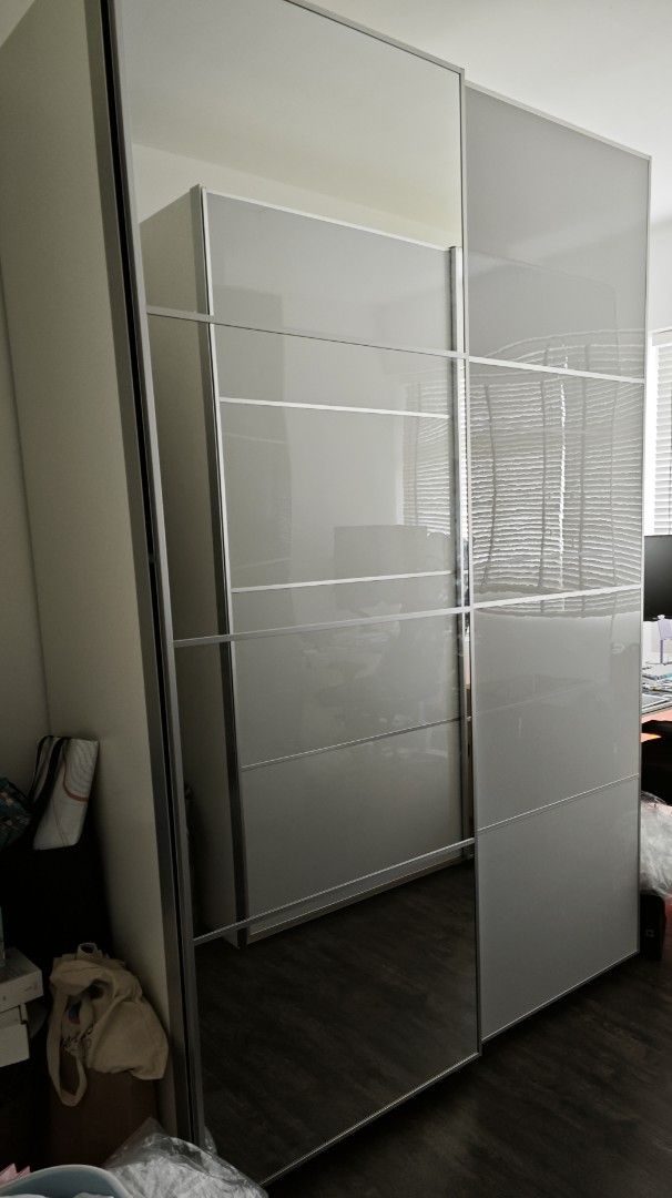 IKEA PAX Wardrobe with Sliding Doors, Furniture & Home Living ...