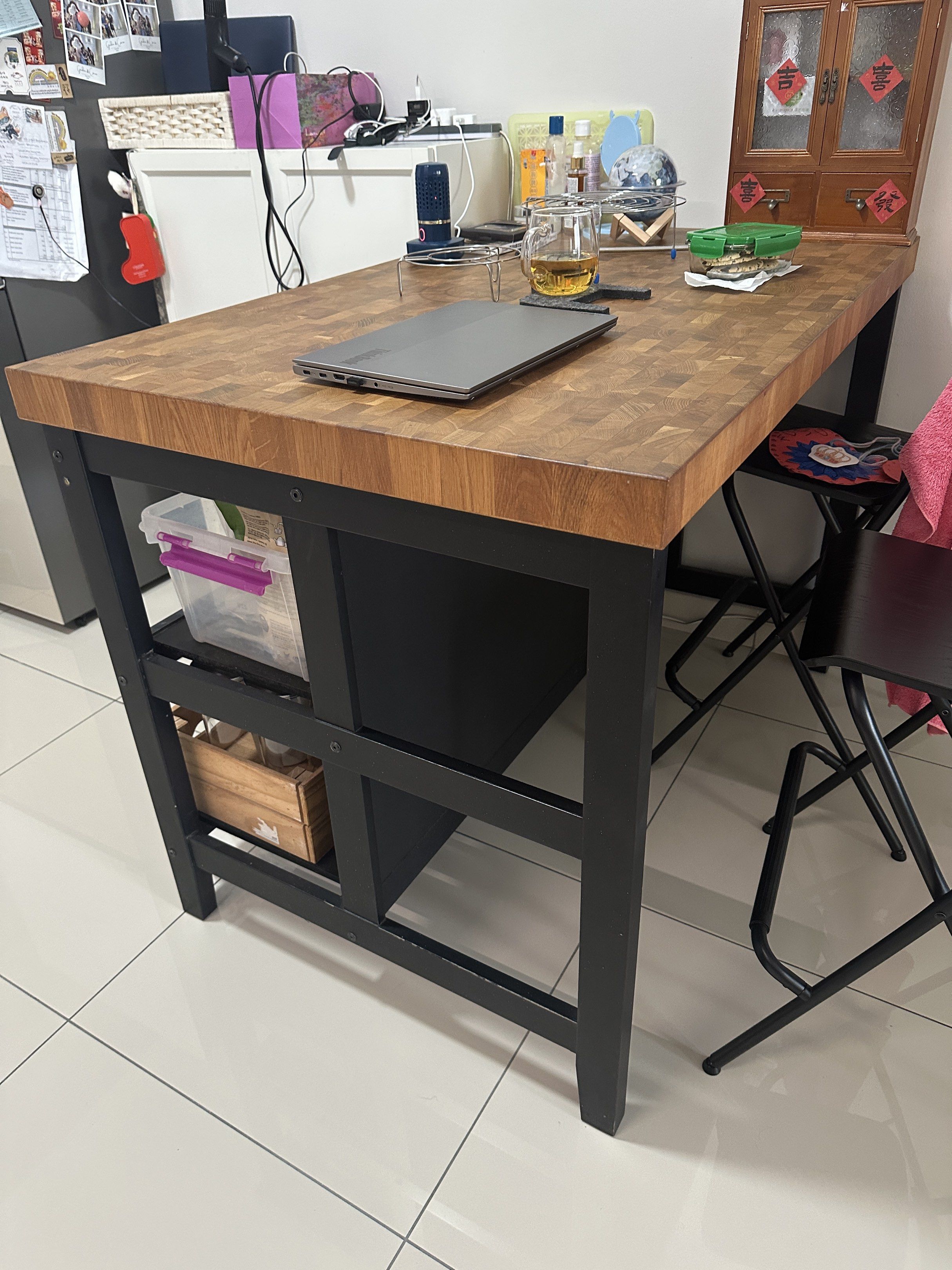 IKEA VADHOLMA Kitchen Island, Furniture & Home Living, Furniture ...