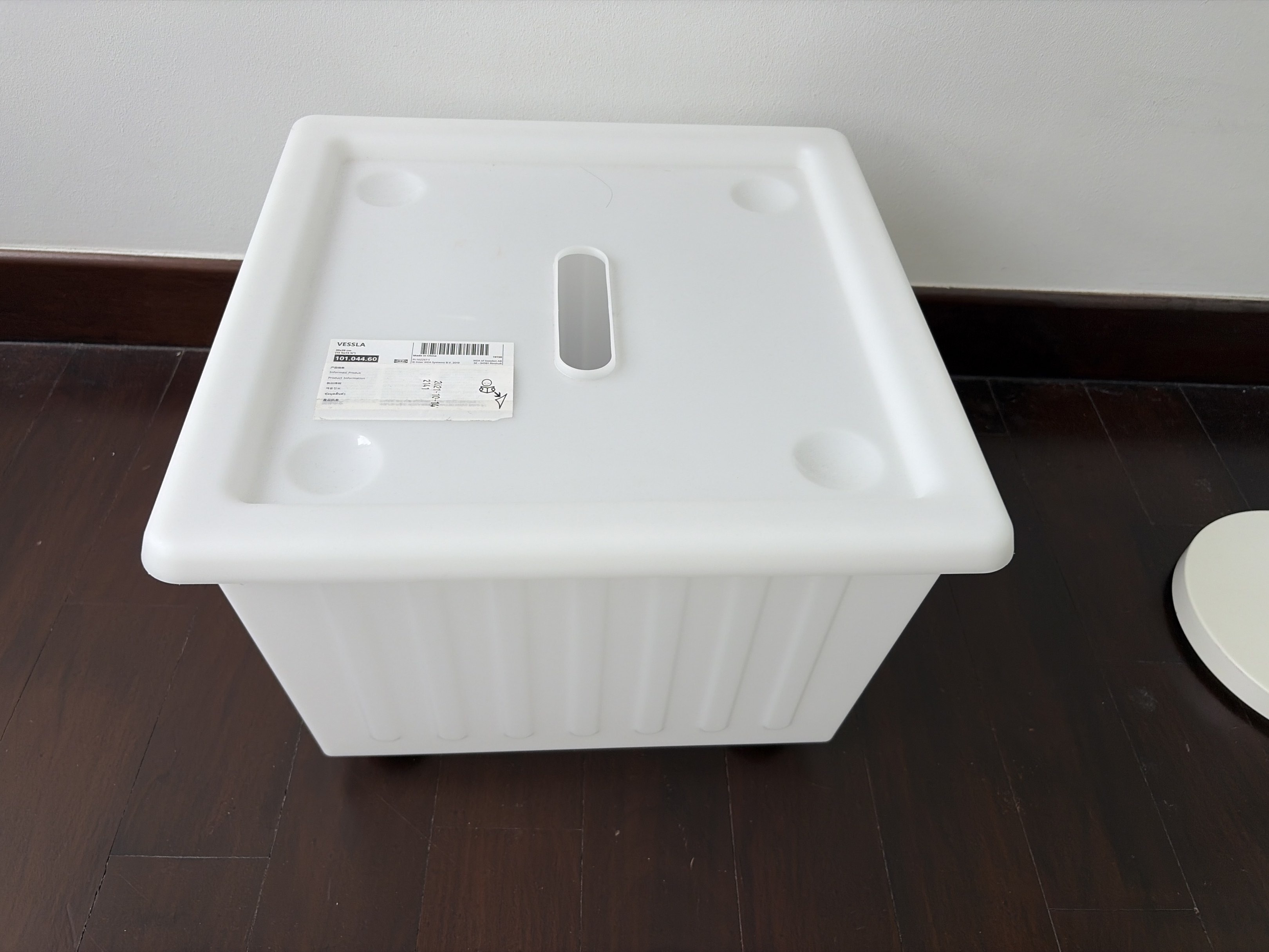 IKEA VESSLA Storage Box with Lid, Furniture & Home Living, Home ...