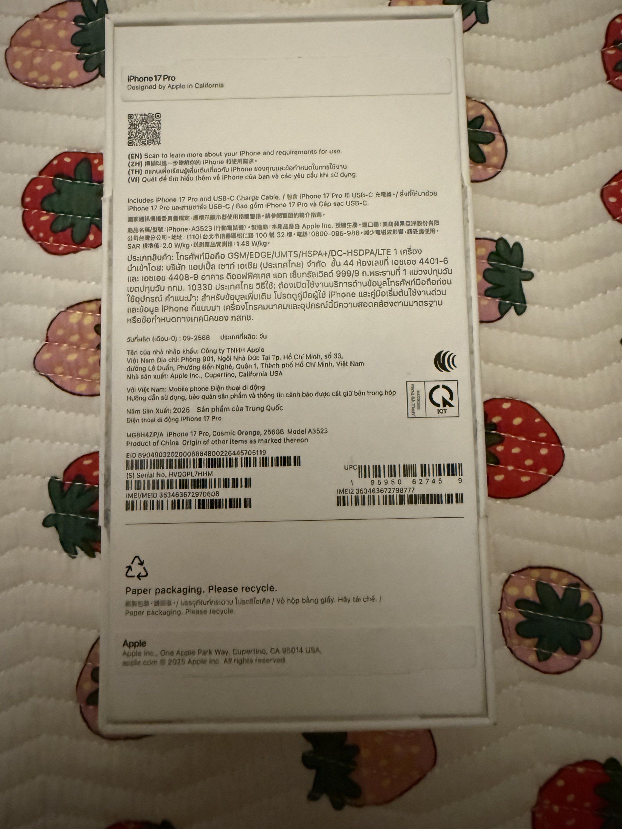 iPhone 17 Pro 256GB Cosmic Orange, Mobile Phones & Gadgets, Mobile ...