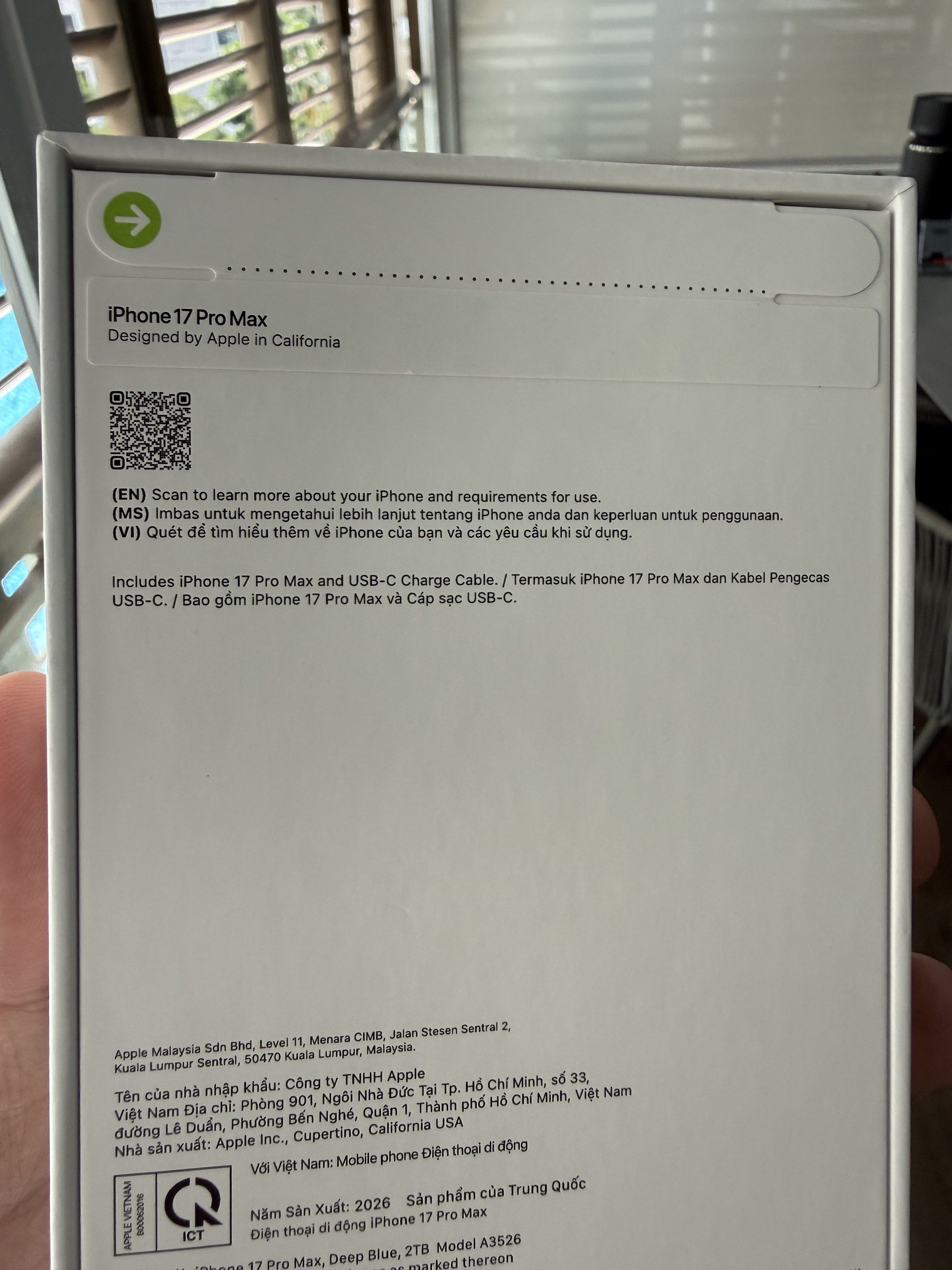 iPhone 17 Pro Max Deep Blue 2TB, Mobile Phones & Gadgets, Mobile Phones ...