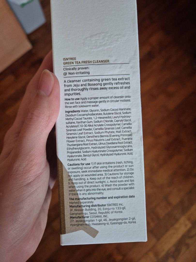 Isntree Green Tea Fresh Cleanser, Beauty & Personal Care, Face, Face ...