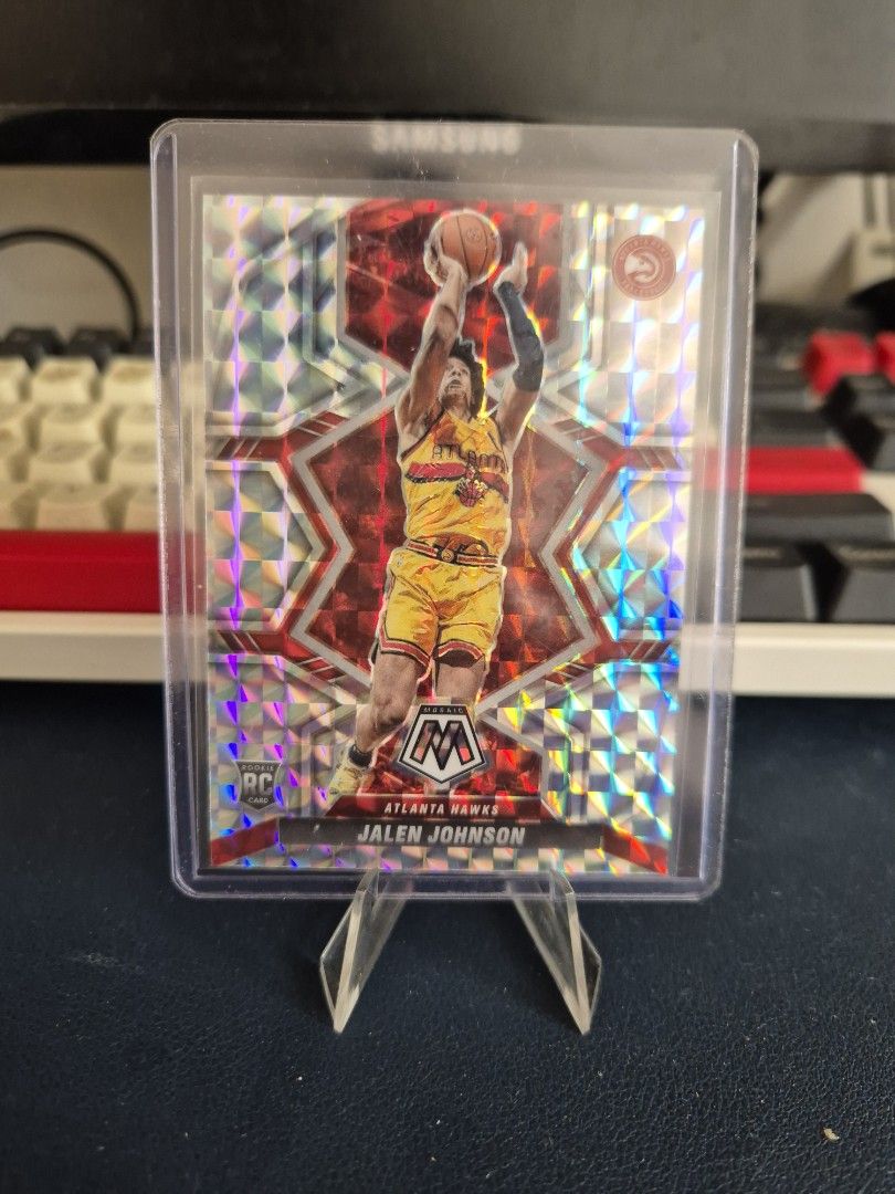Jalen Johnson Mosaic Parallel RC Panini NBA Card, Hobbies & Toys ...