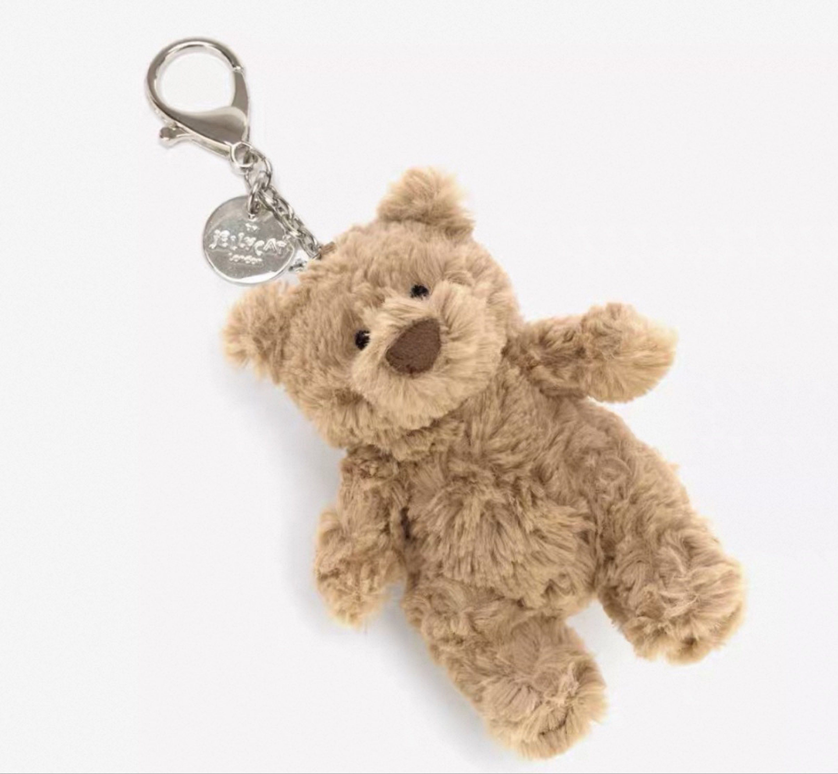 Jellycat Bartholomew Bear Bag Charm, Hobbies & Toys, Toys & Games on ...