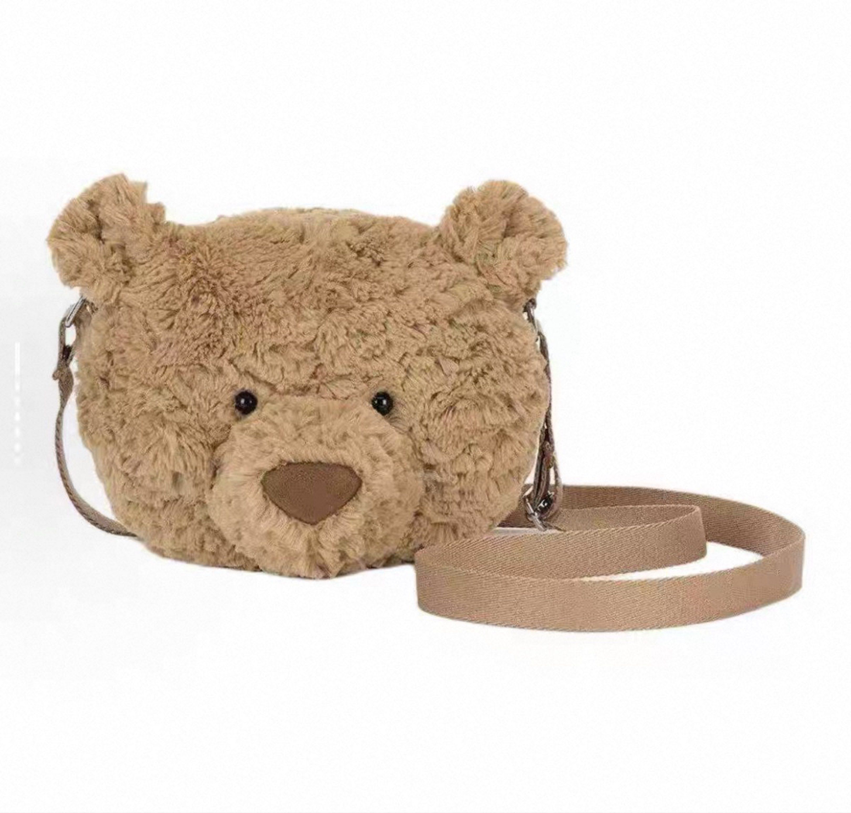 Jellycat Bartholomew Bear Plush Bag, Women's Fashion, Bags & Wallets ...