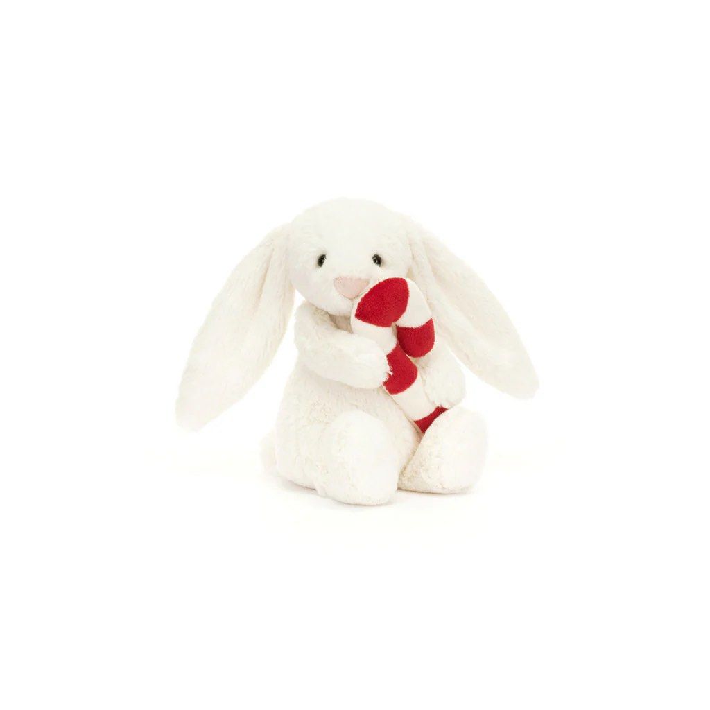 Jellycat Bashful Bunny Candy Cane, Hobbies & Toys, Toys & Games on ...