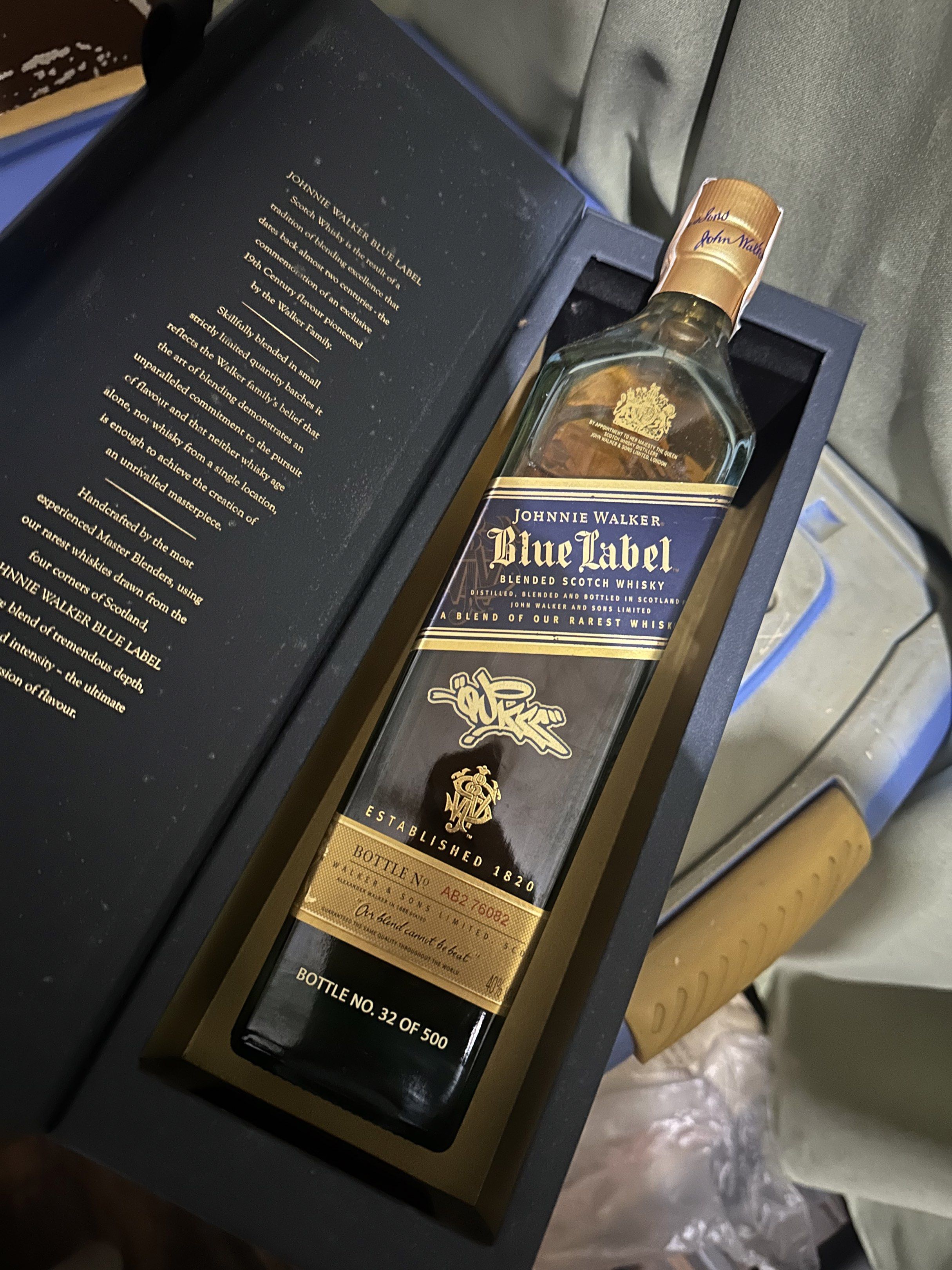 Johnnie Walker Blue Label Limited Edition Quiccs, Food & Drinks ...