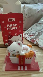KFC Huat Paws Lucky Cat Figurine, Hobbies & Toys, Toys & Games on Carousell