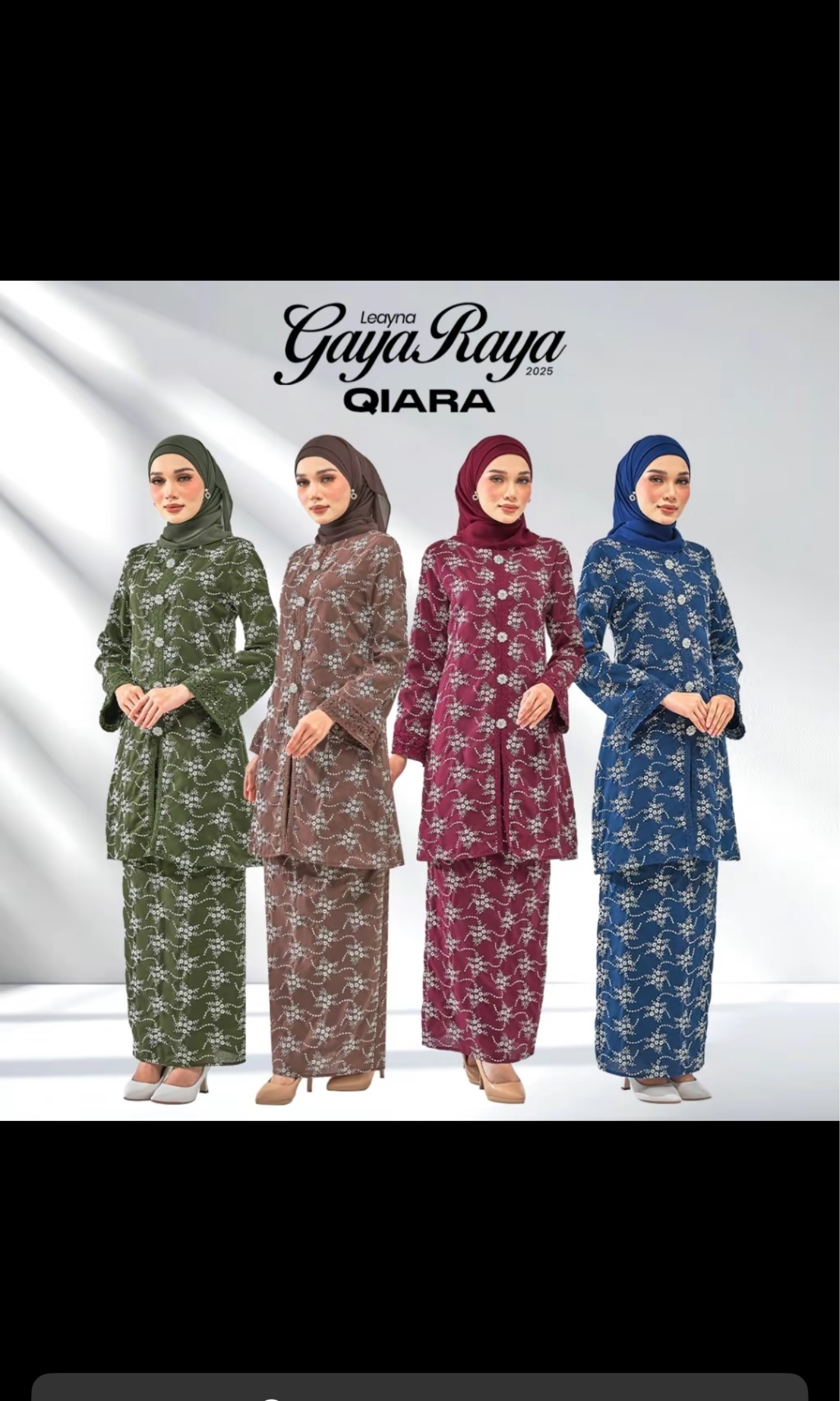 KURUNG MODEN LEAYNA QIARA XXL MAROON, Women's Fashion, Muslimah Fashion ...