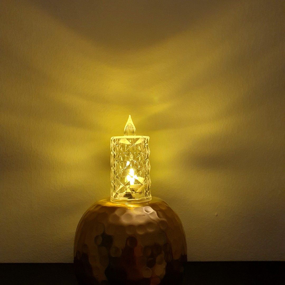 LED Crystal Design Candle., Furniture & Home Living, Home Decor ...