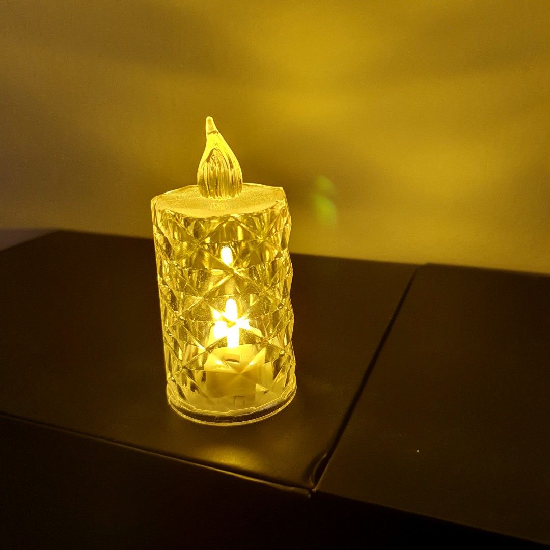 LED Crystal Design Candle., Furniture & Home Living, Home Decor ...