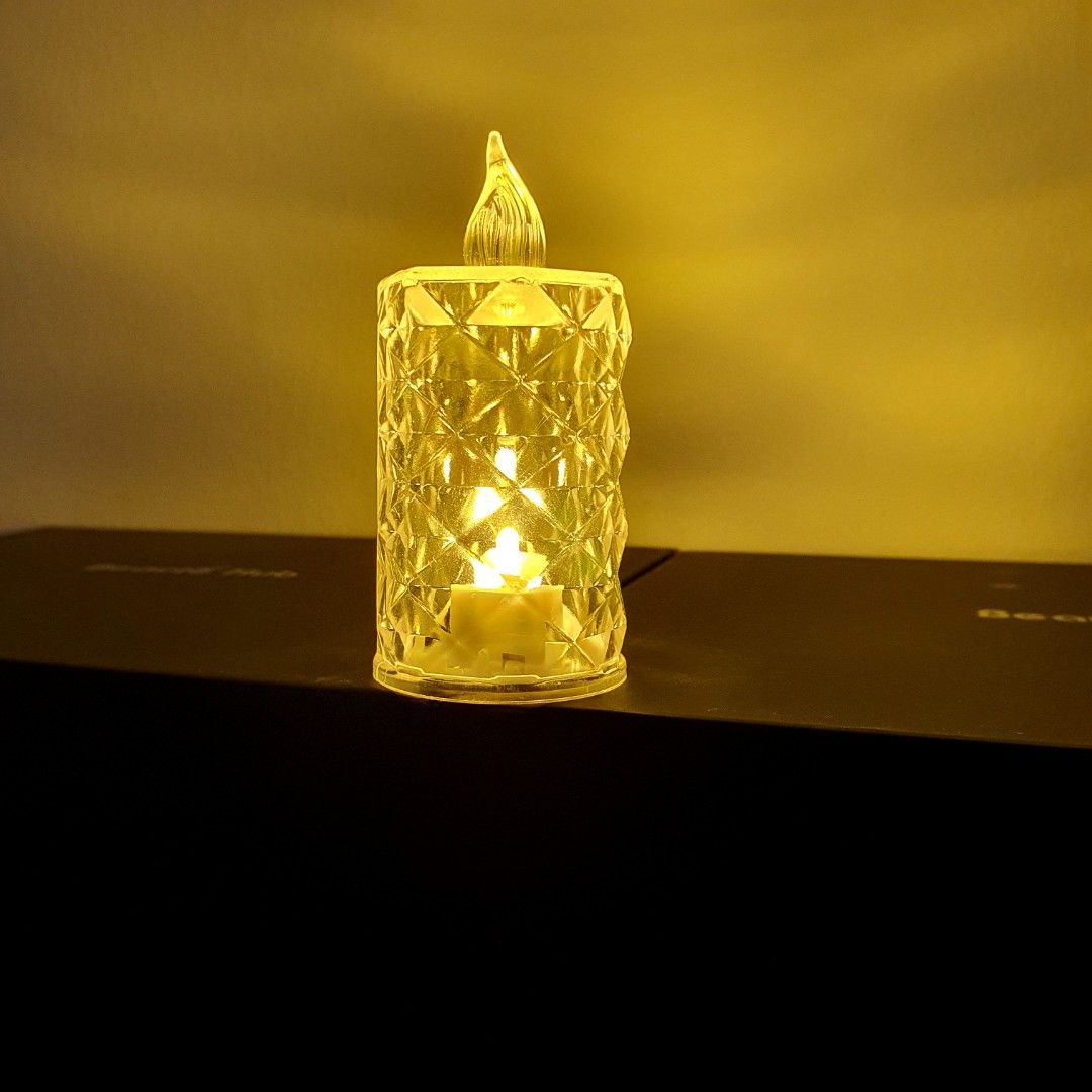 LED Crystal Design Candle., Furniture & Home Living, Home Decor ...