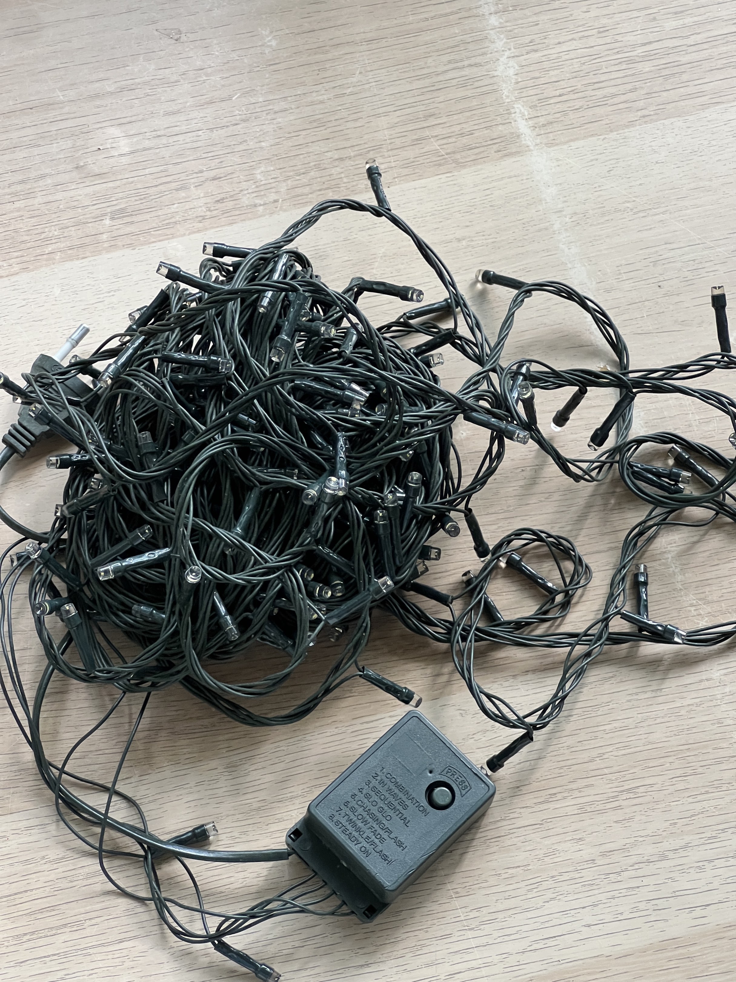 LED String Lights with Controller, Furniture & Home Living, Lighting ...