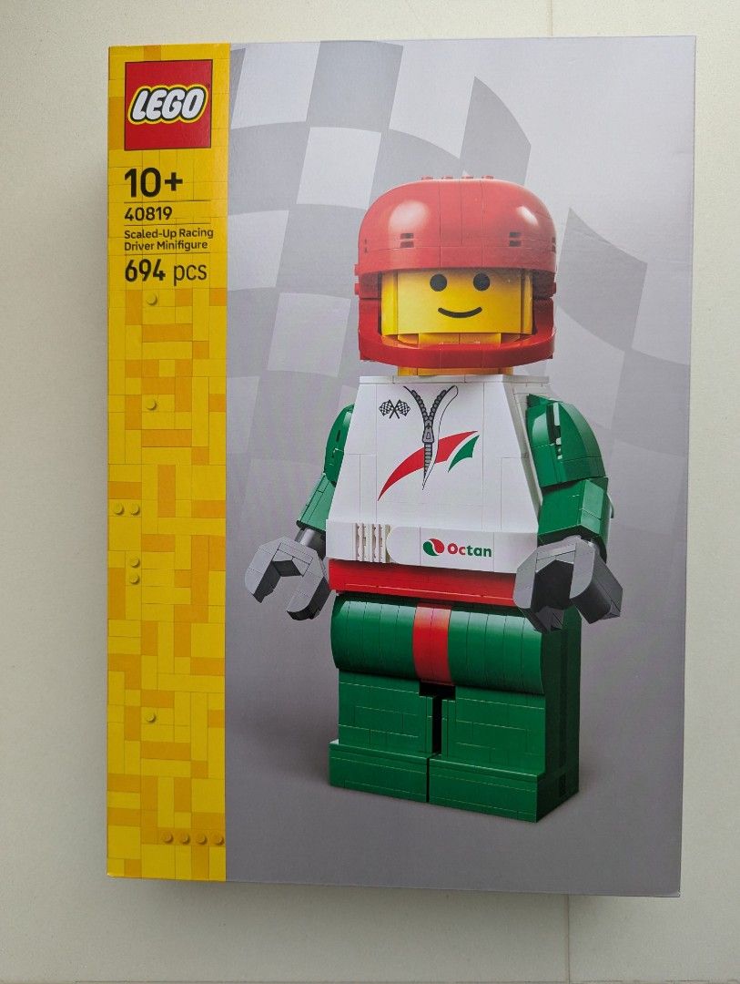 LEGO 40819 Scaled-Up Racing Driver Minifigure, Hobbies & Toys, Toys ...