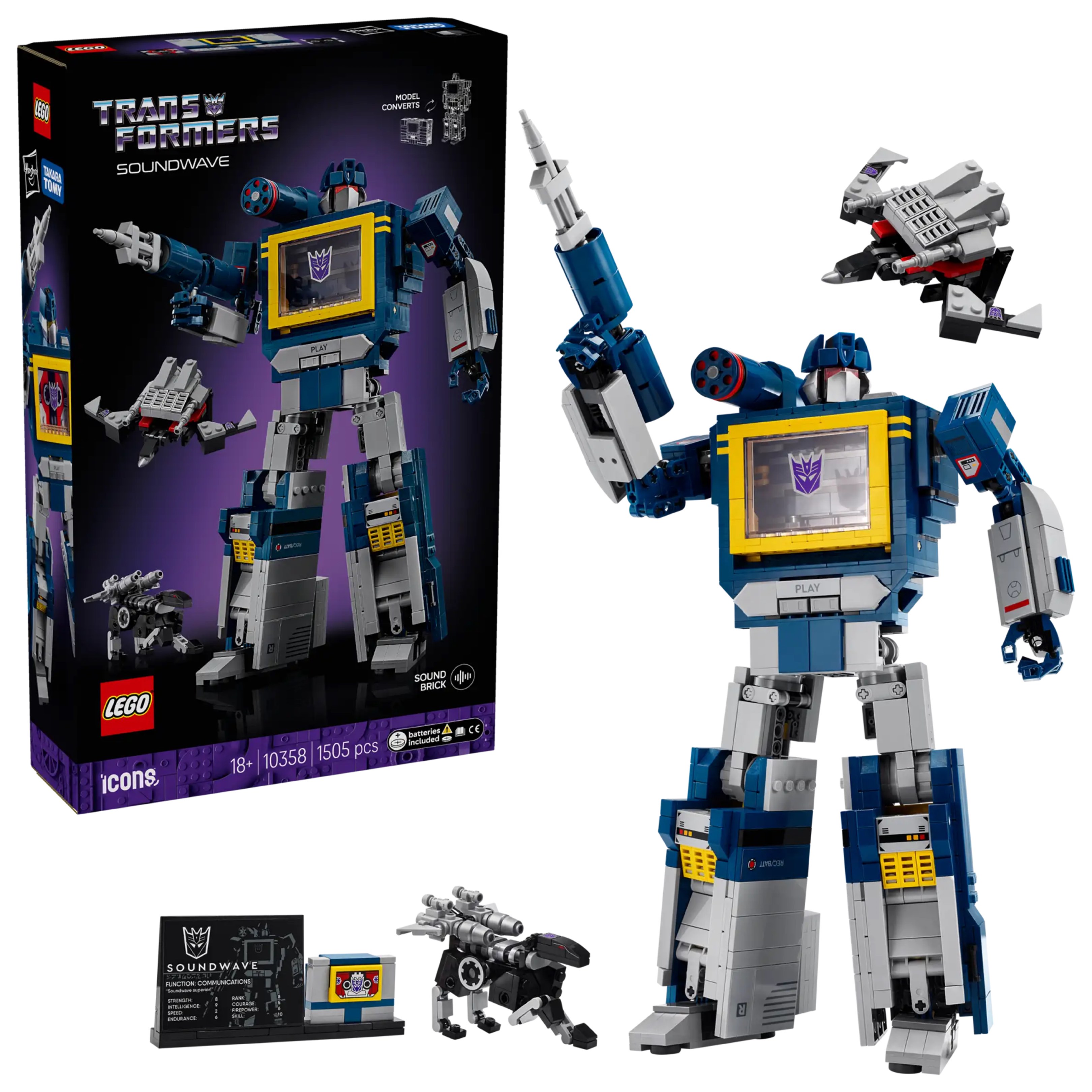 Lego Icons Soundwave 10358, Hobbies & Toys, Toys & Games on Carousell