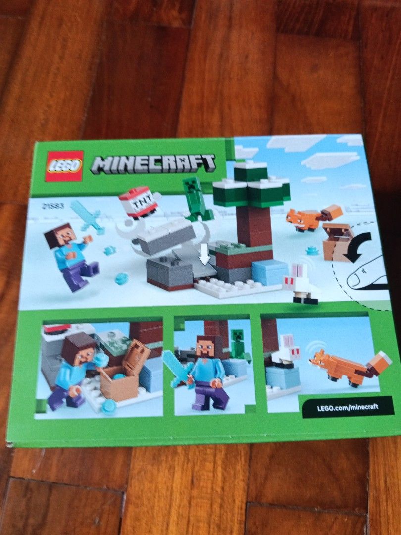 Lego Minecraft 21583 Steve's Taiga Adventure, Hobbies & Toys, Toys ...