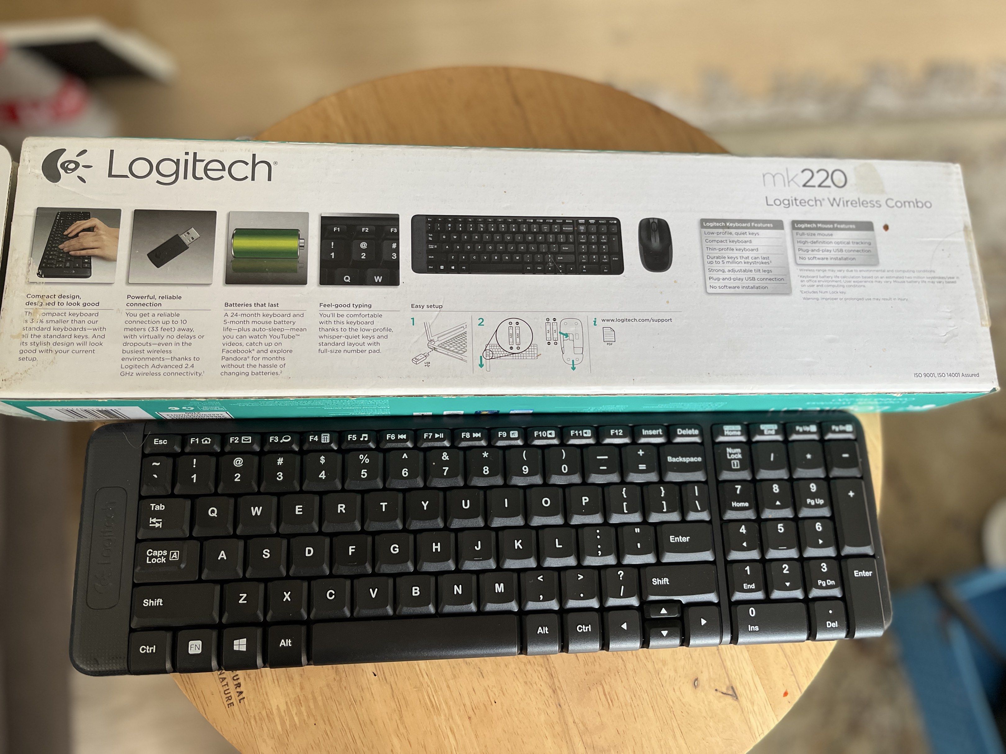 Logitech MK220 Wireless Keyboard and Mouse Combo, Computers & Tech, Parts & Accessories ...
